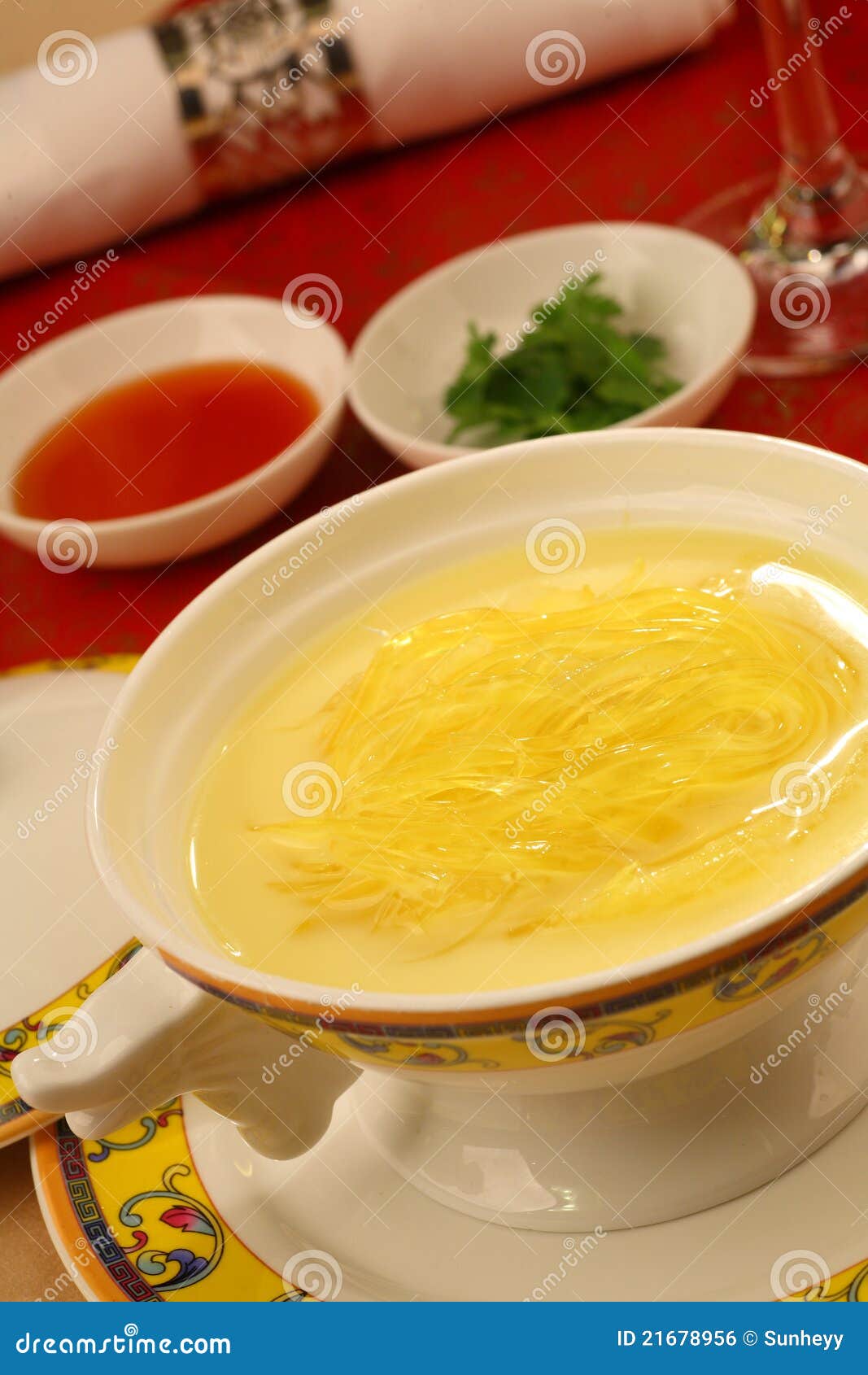 Shark fin soup stock photo. Image of shellfish, food - 21678956