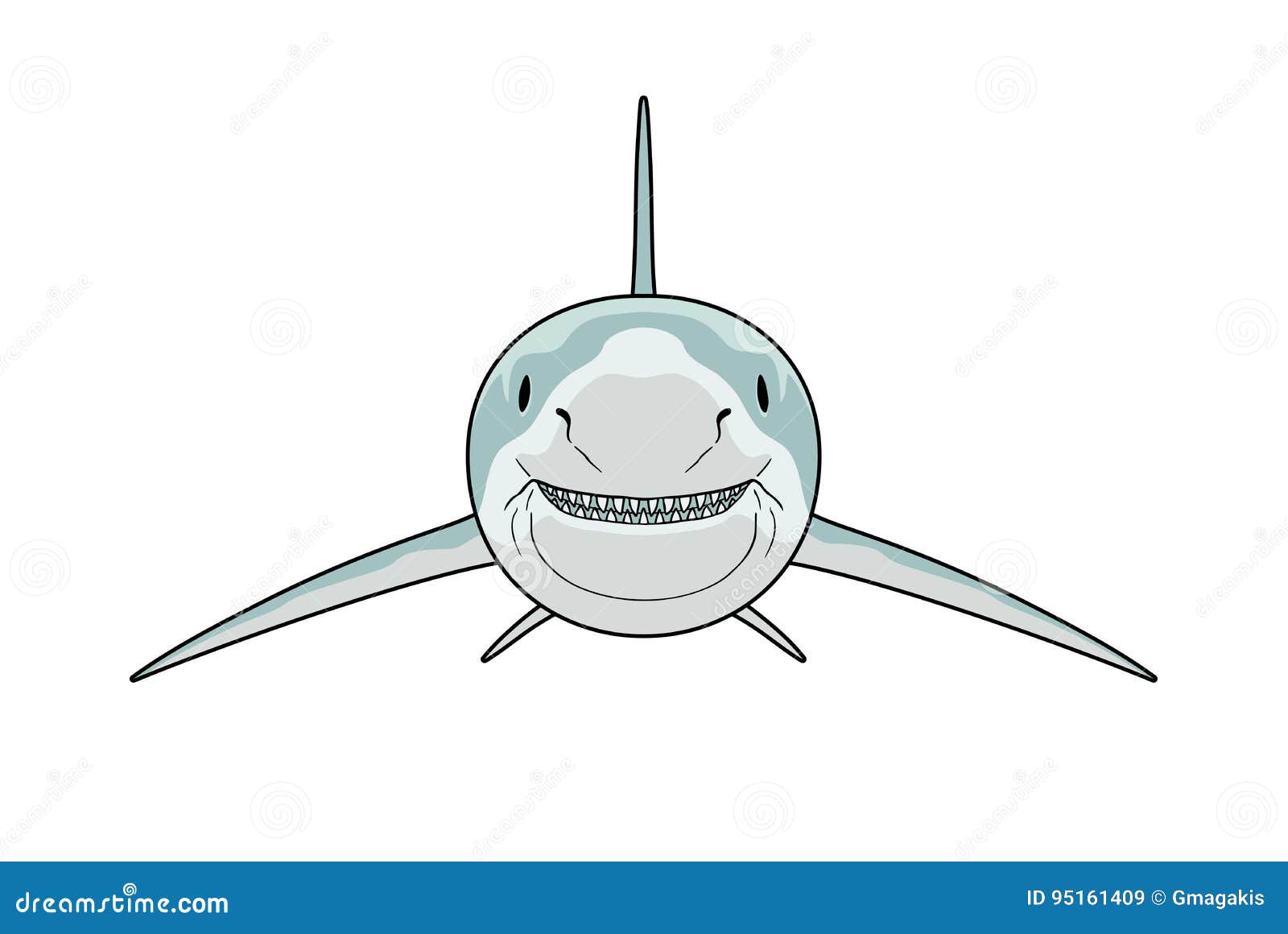 Shark Front Stock Illustrations – 120 Shark Front Stock Illustrations ...