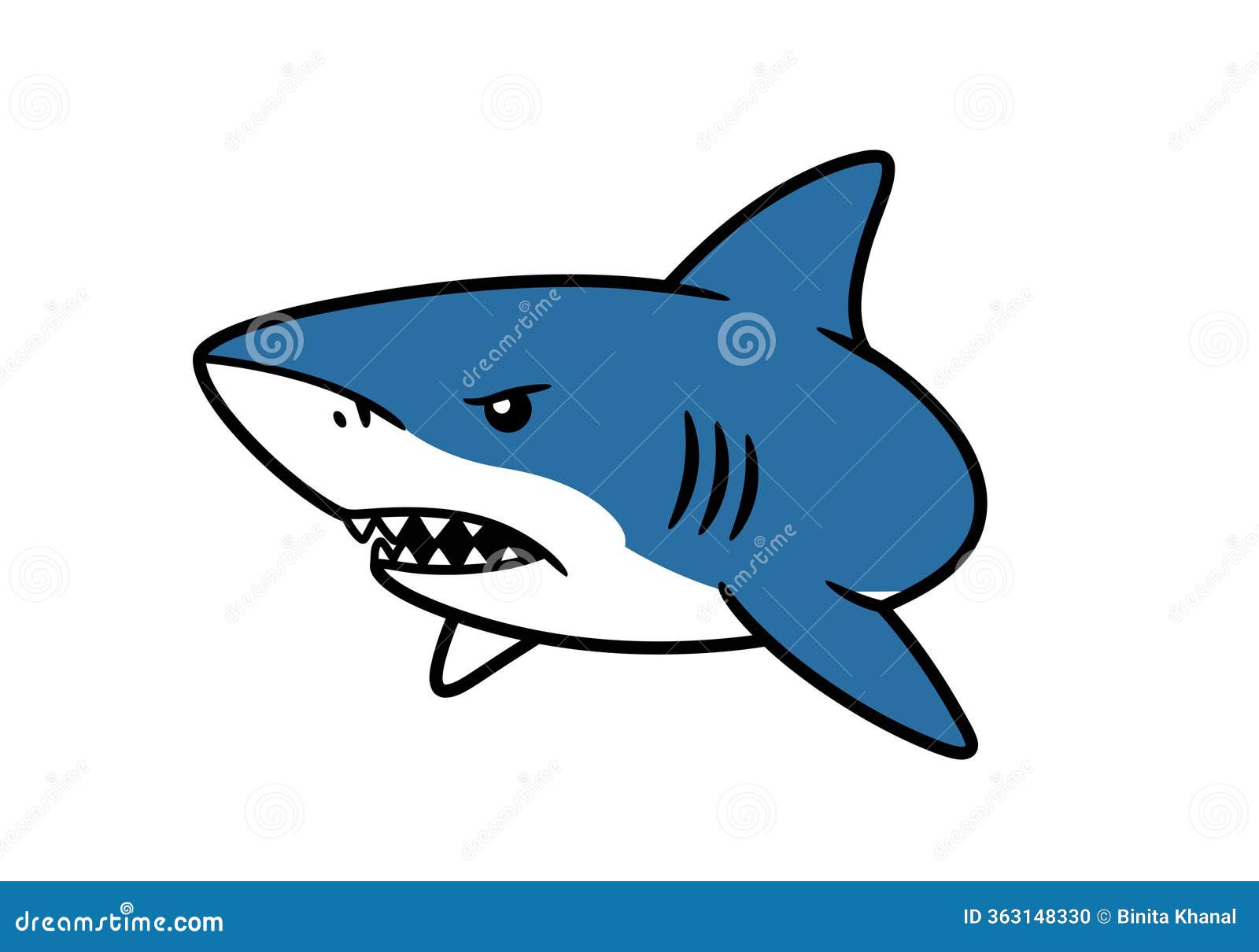 Shark head clip art stock vector. Illustration of icon - 363148330