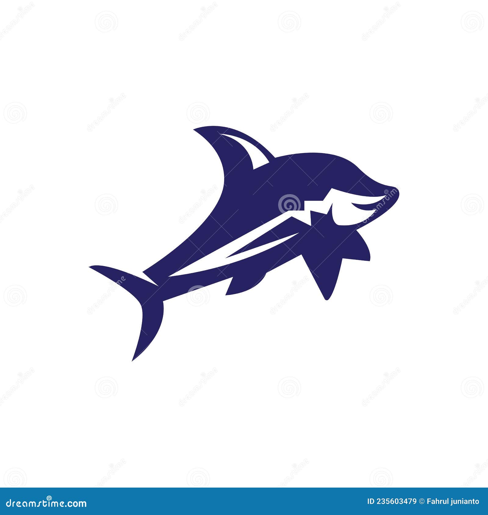Shark Icon and Symbol Vector Illustration Stock Vector - Illustration ...