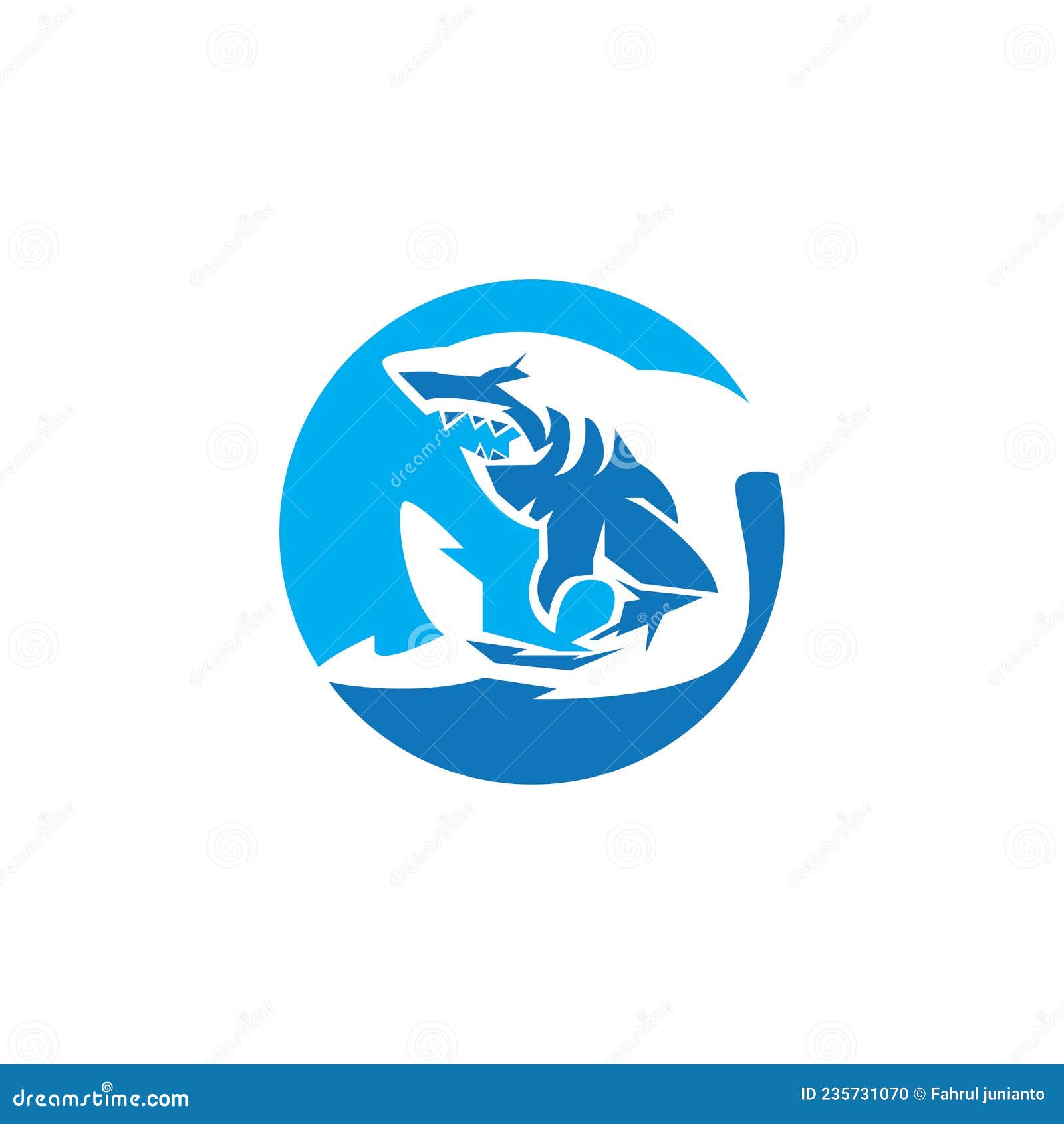 Shark Icon and Symbol Vector Illustration Stock Vector - Illustration ...