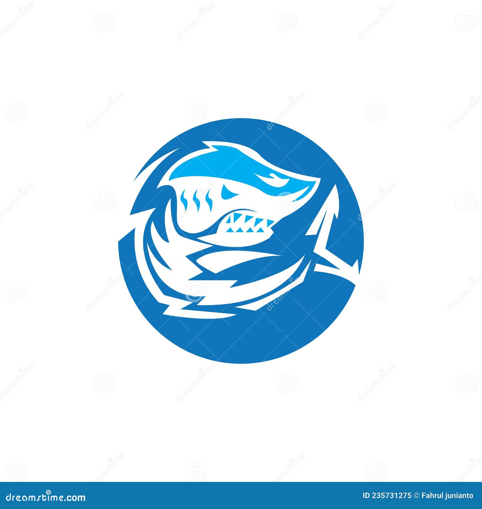 Shark Icon and Symbol Vector Illustration Stock Vector - Illustration ...