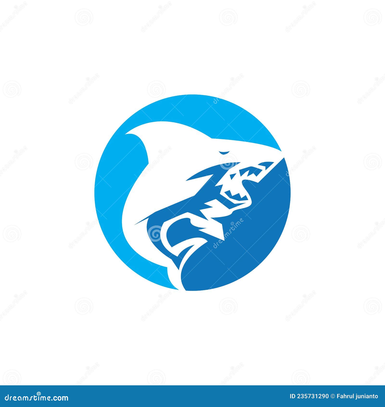 Shark Icon and Symbol Vector Illustration Stock Vector - Illustration ...