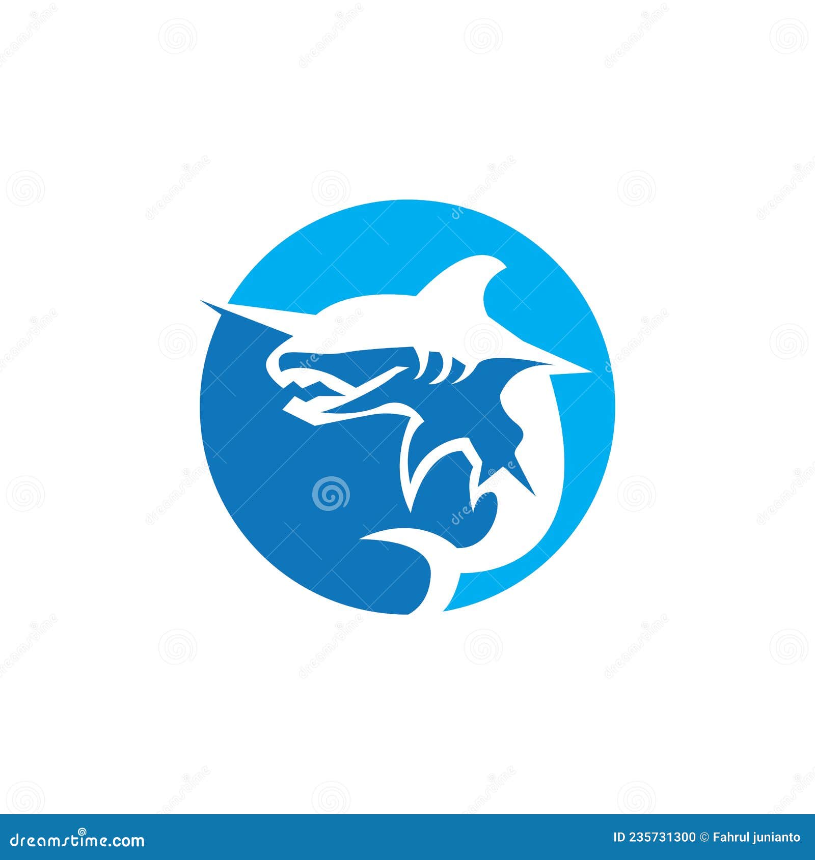 Shark Icon and Symbol Vector Illustration Stock Vector - Illustration ...