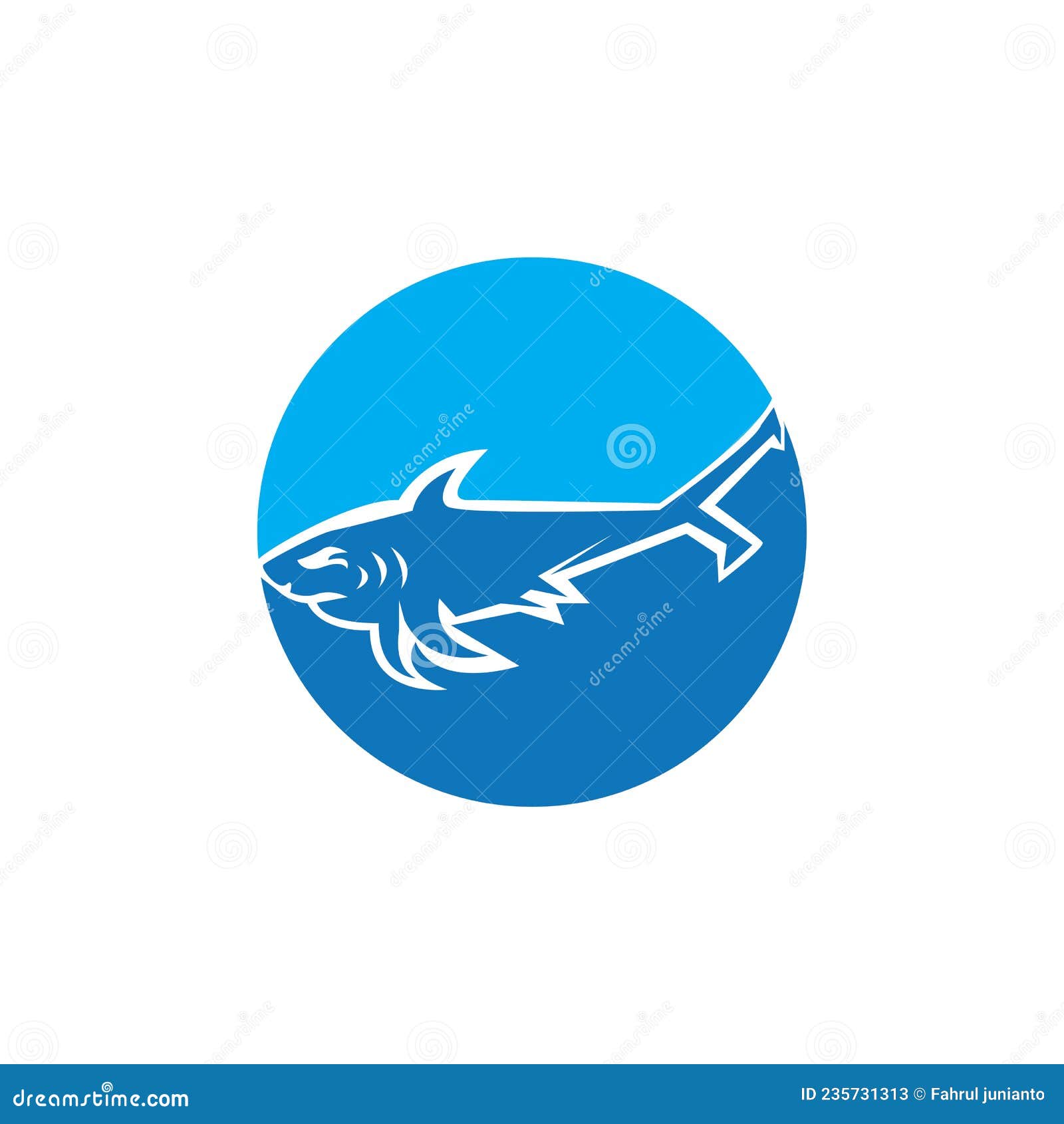 Shark Icon and Symbol Vector Illustration Stock Vector - Illustration ...