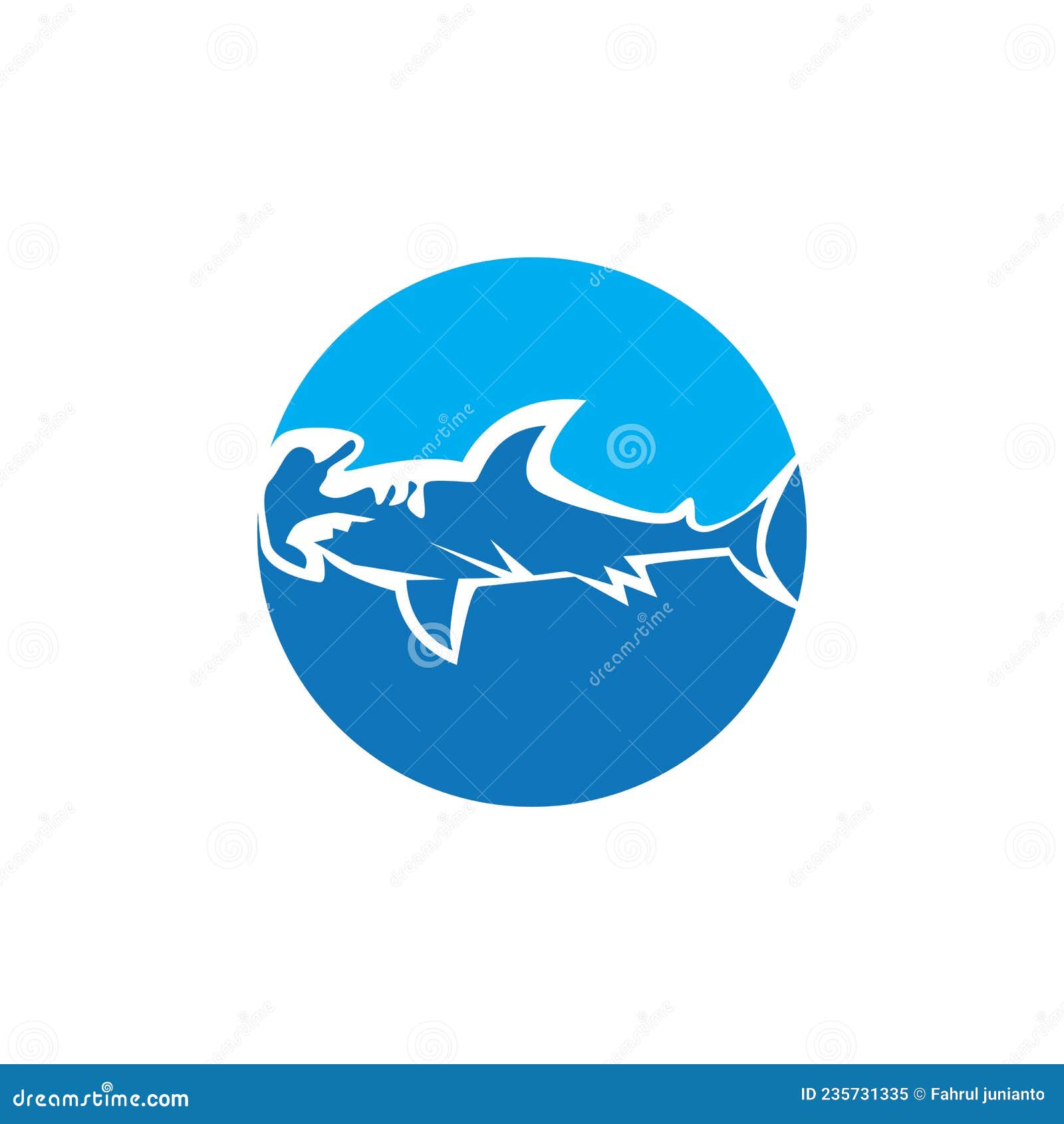 Shark Icon and Symbol Vector Illustration Stock Vector - Illustration ...