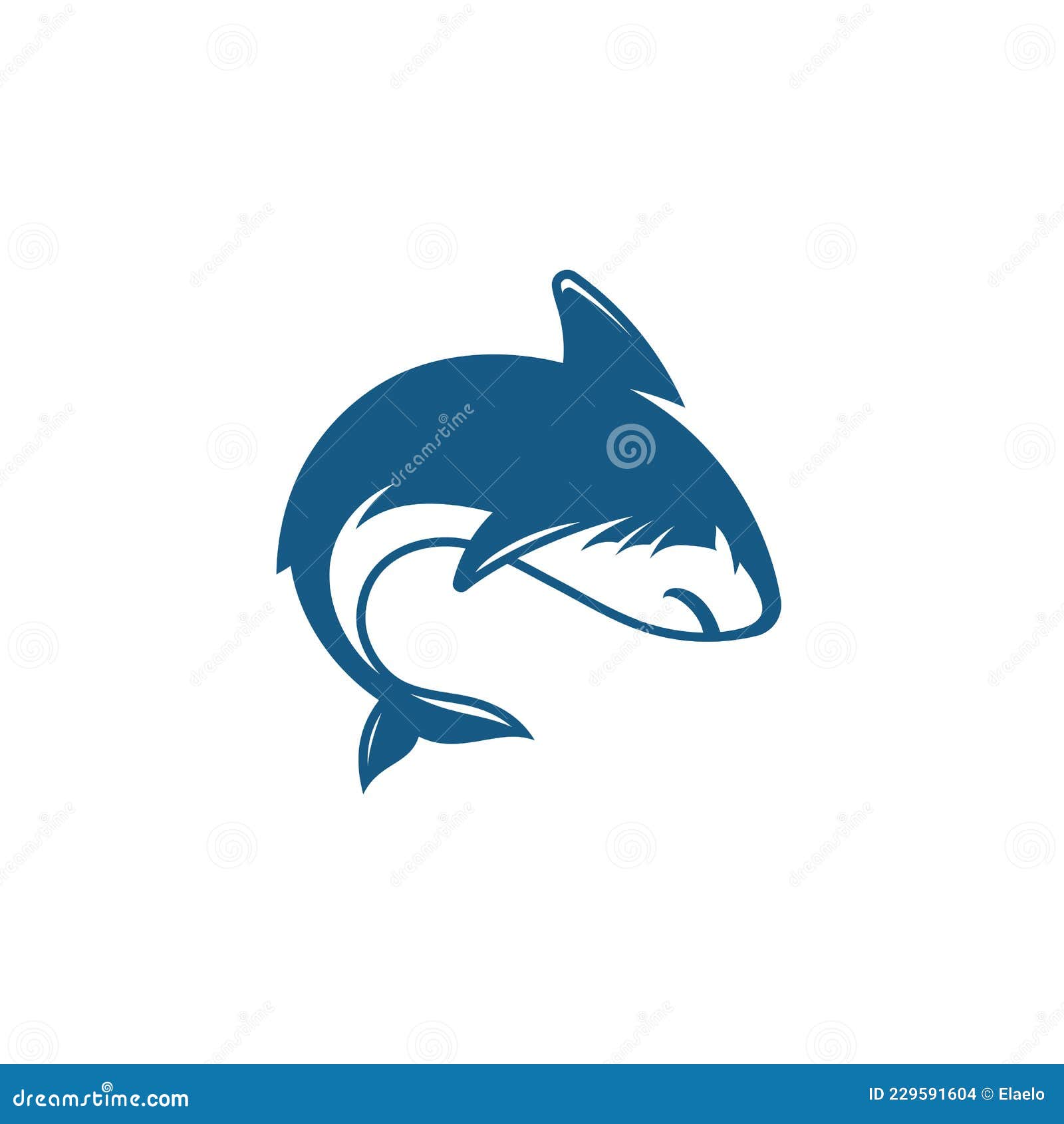 Shark Illustration Icon DesignTemplate Stock Vector - Illustration of ...