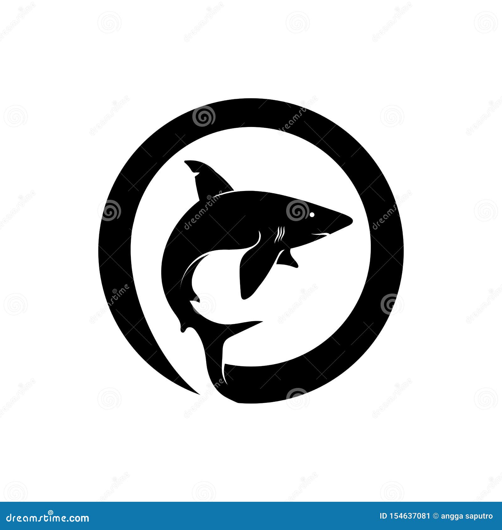 Shark Logo Template and Design Vector Fish Wild Sea Animal Stock Vector ...