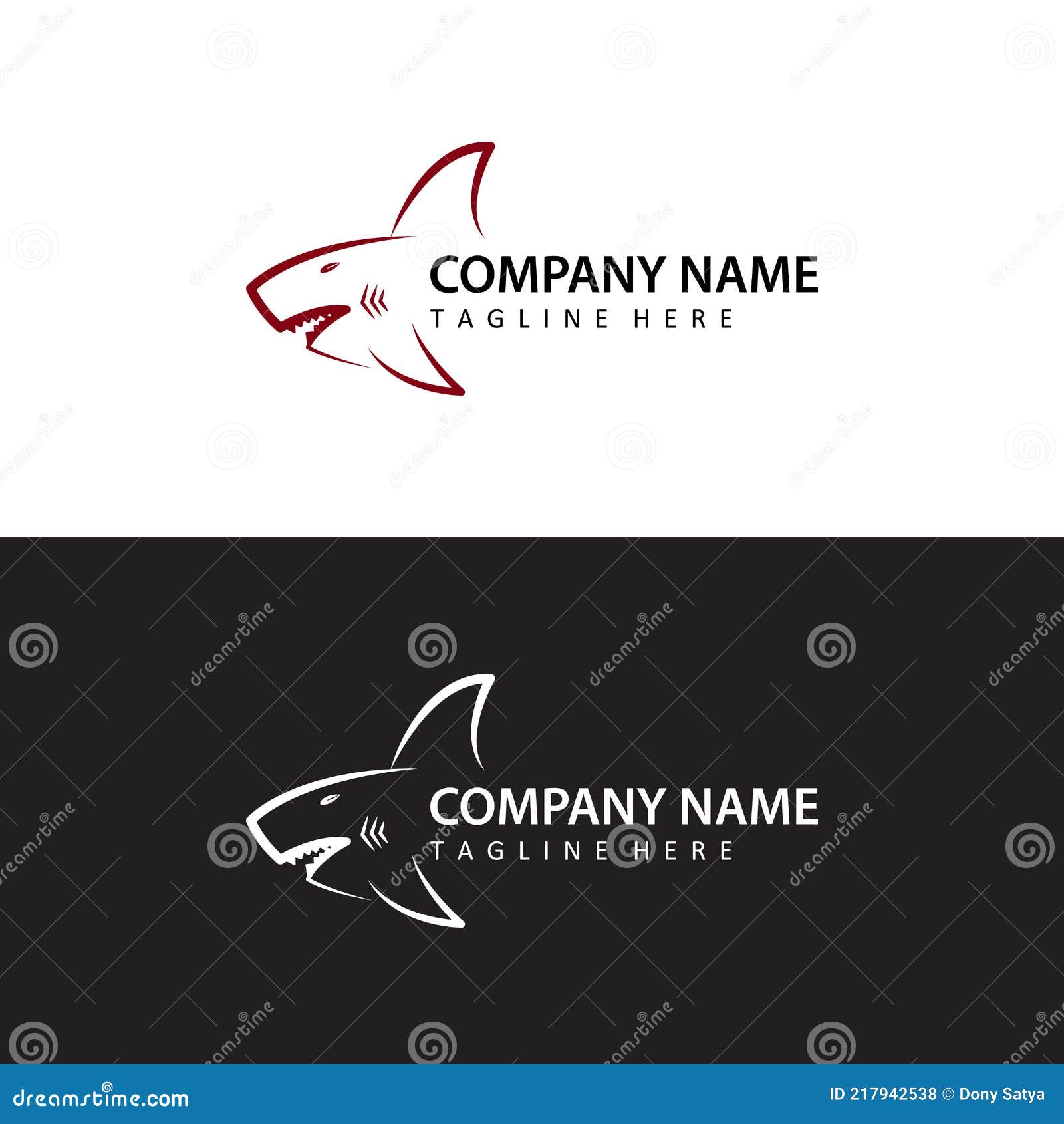 Shark Logo Template Design Vector Stock Vector - Illustration of ...