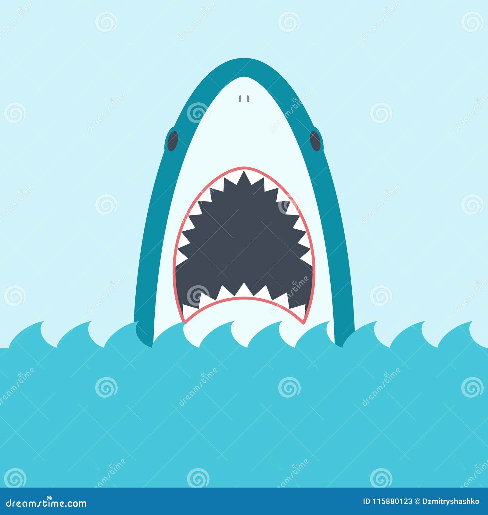 Shark Mouth Open Front View