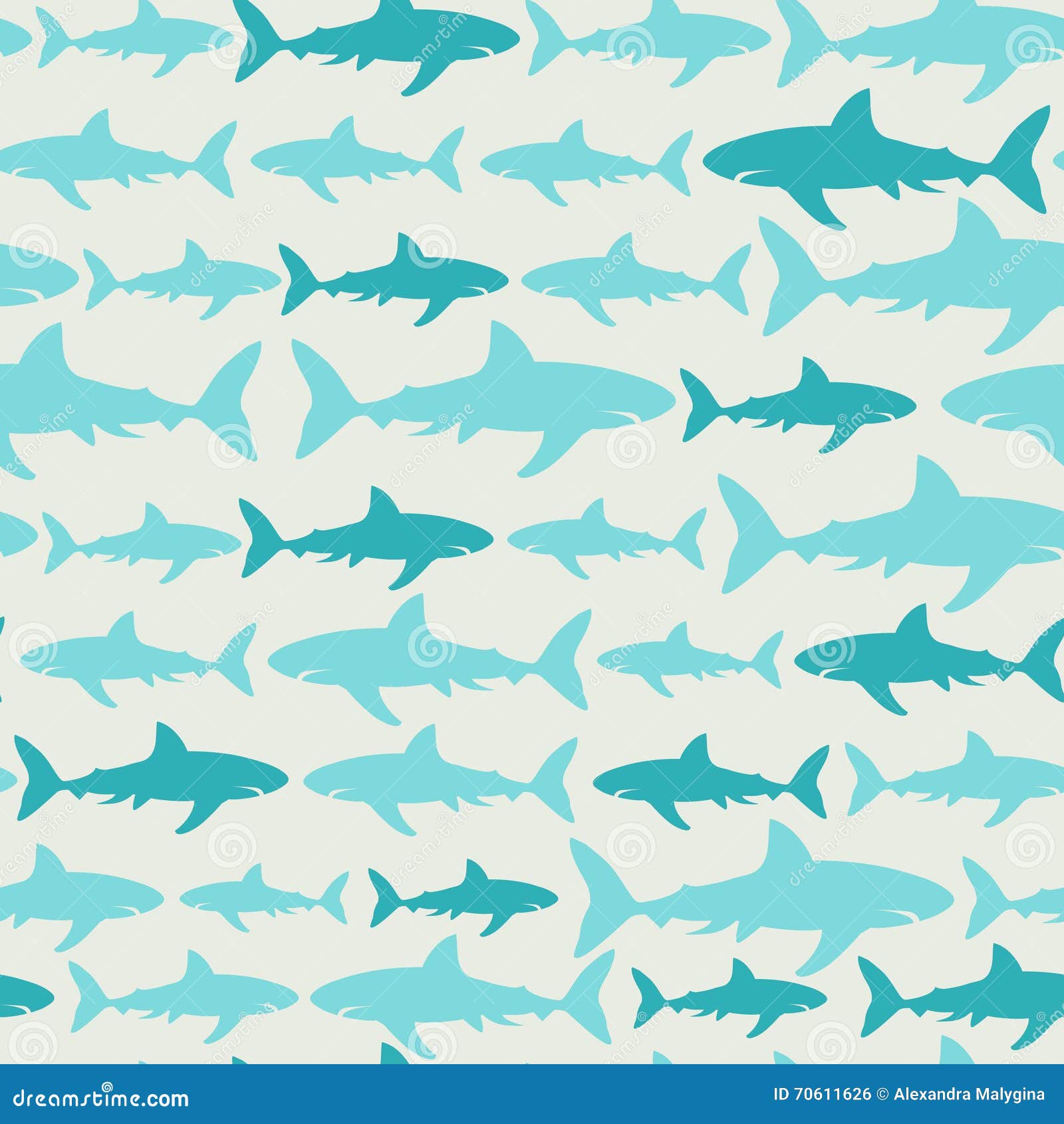 Shark Seamless Texture, Shark Pattern, Shark Wallpaper. Vector ...