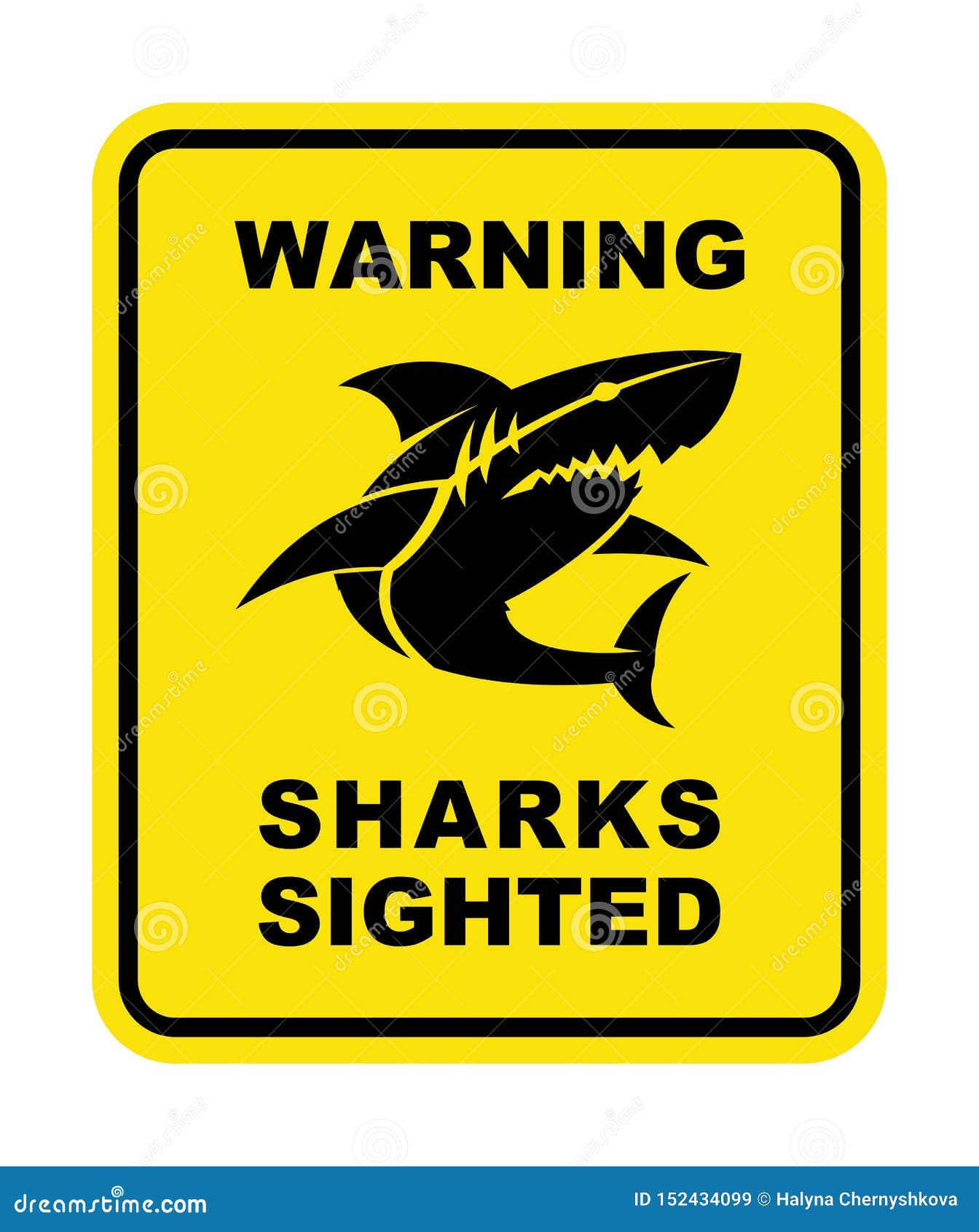 Shark Sighted Warning Sign. Shark Silhouette Icon Stock Vector ... Shark Sighted Warning Sign. Shark Silhouette Icon Stock Vector ...