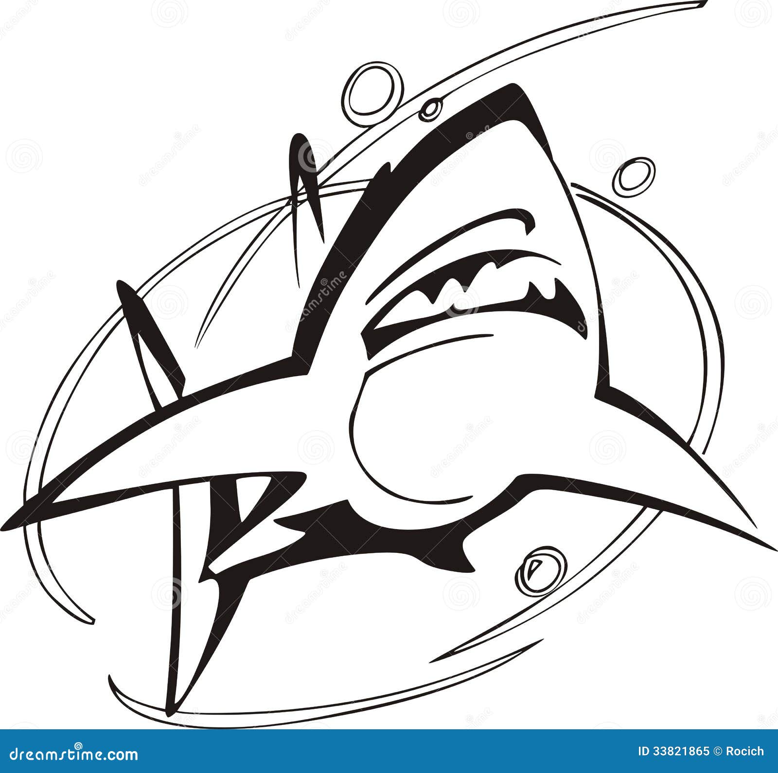 Shark Symbol Logo Vector Illustration | CartoonDealer.com #97580842
