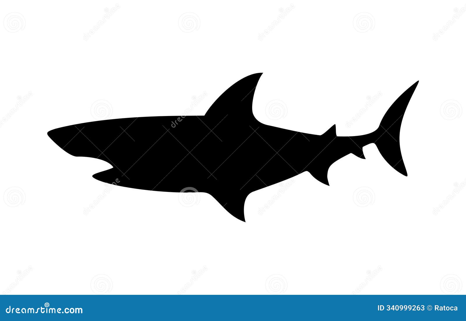 Shark symbol design stock illustration. Illustration of wildlife ...