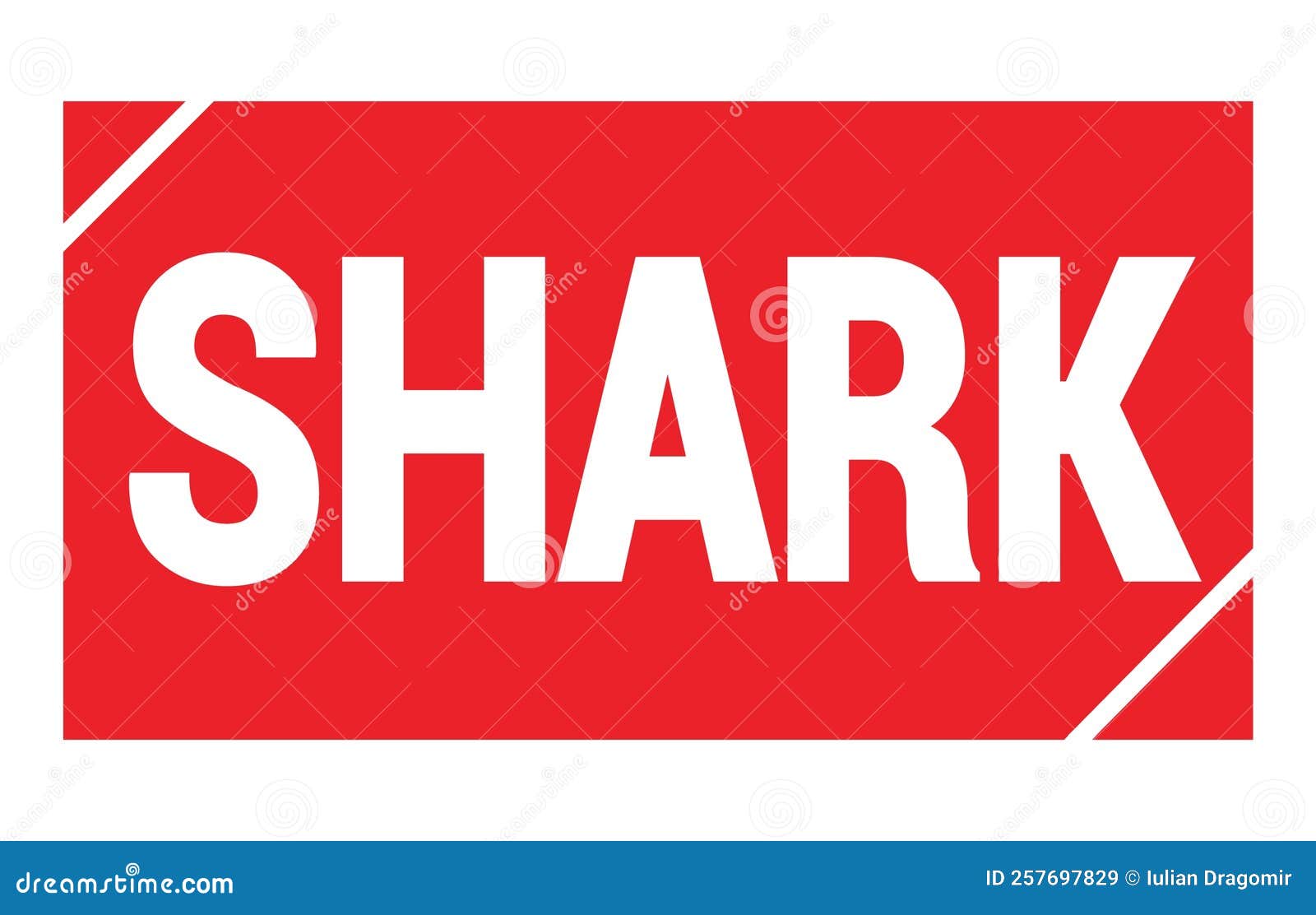 SHARK Text Written on Red Stamp Sign Stock Illustration - Illustration ...