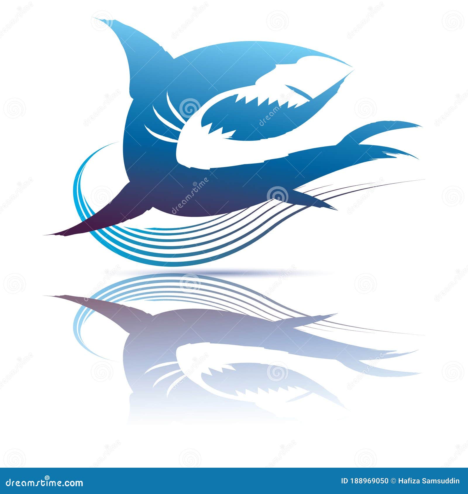 Shark. Vector Illustration Decorative Design Stock Vector ...