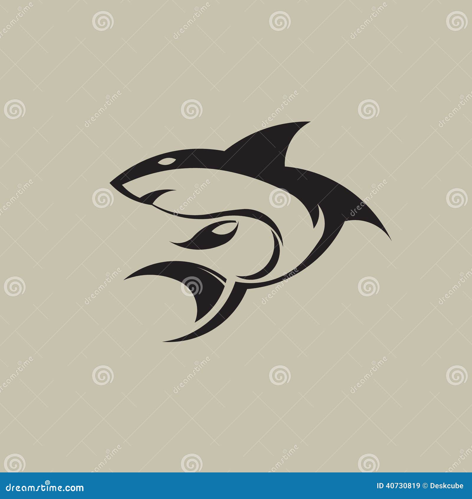 Shark Vector image logo stock vector. Illustration of sharp - 40730819