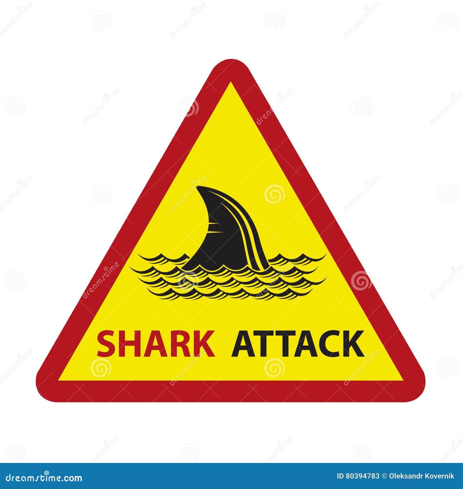 Shark on waves stock vector. Illustration of design, decoration - 80394783