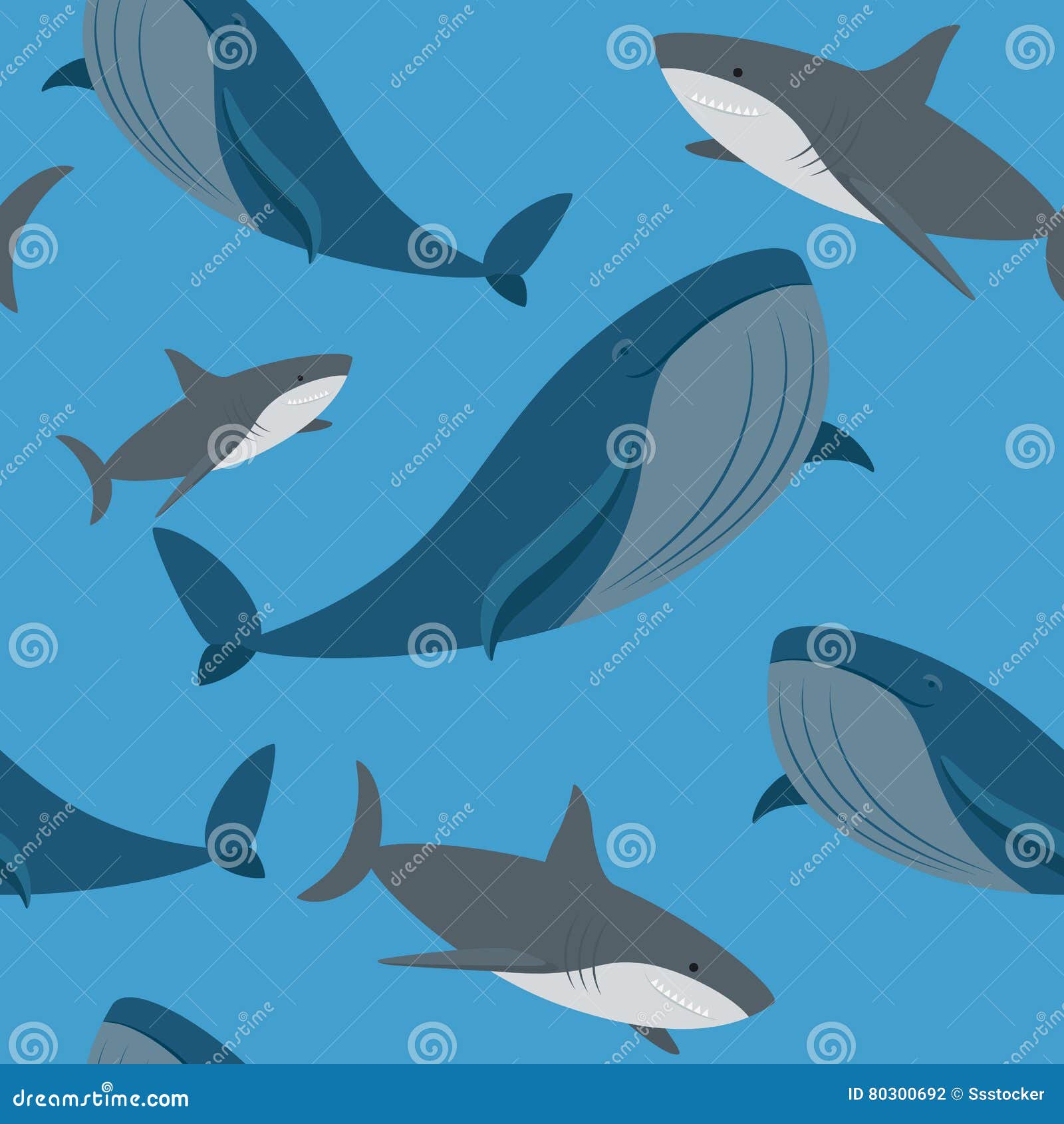 Whale Seamless Texture Royalty-Free Stock Image | CartoonDealer.com ...