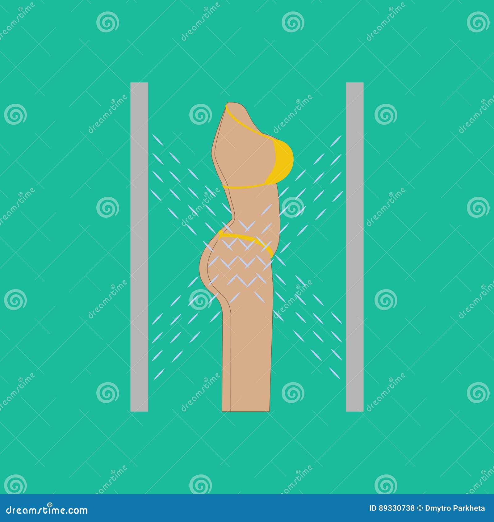 Hydrotherapy Shower With Massaging Jets Stock Photography ...