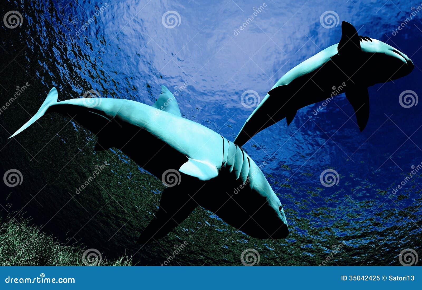 Sharks on reef stock image. Image of fiji, life, great - 35042425