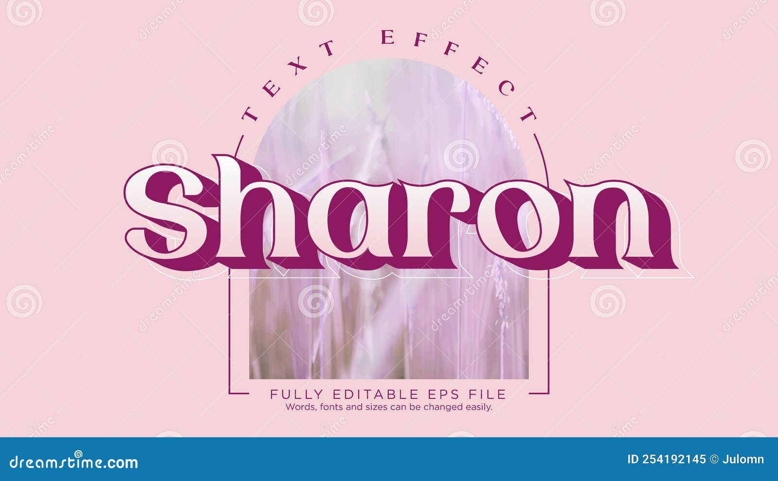 Sharon Text Effect Serif Font Type Stock Illustration - Illustration of ...