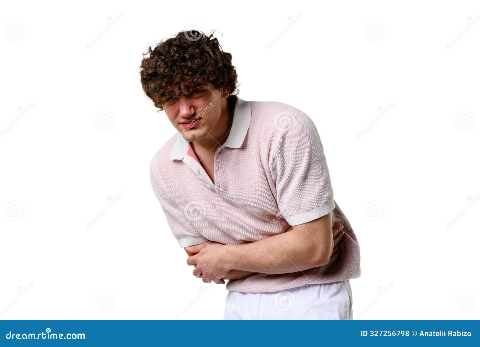 Sharp Abdominal Pain. Soring Lining Of The Belly From Peptic Ulcer Of ...