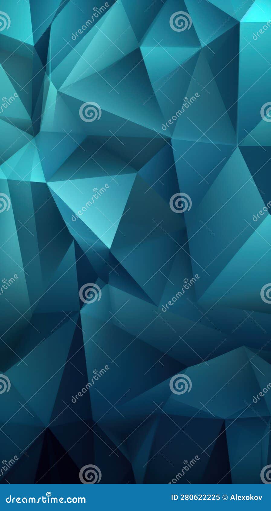 Sharp Angles in Dark Blue and Teal: an Abstract Background in the Style ...