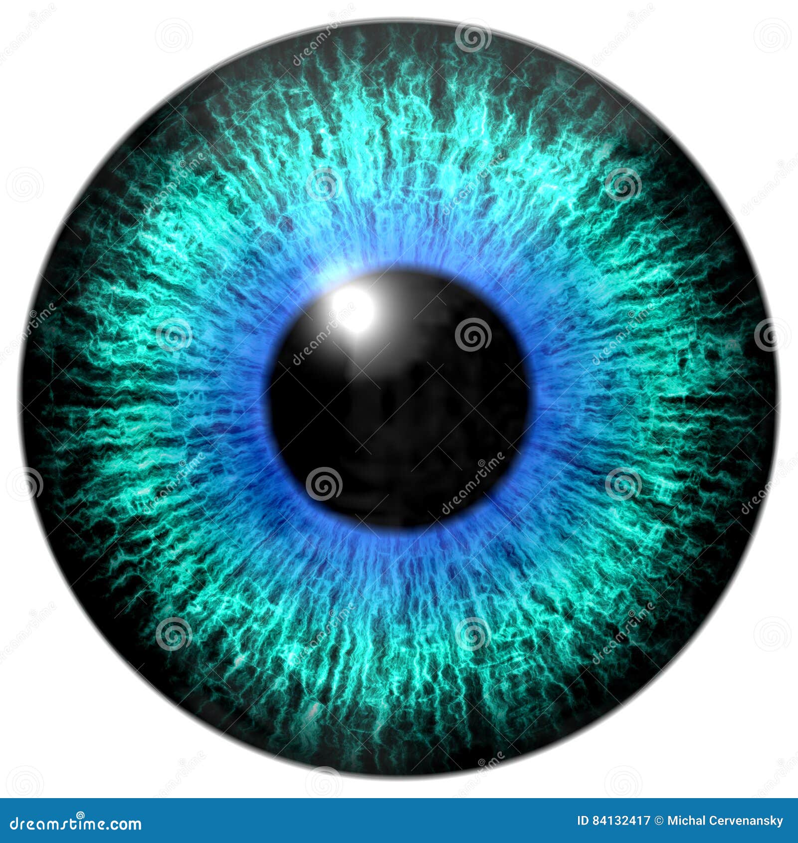 Sharp Attractive Deep Eye Texture 3D 19 Stock Illustration ...