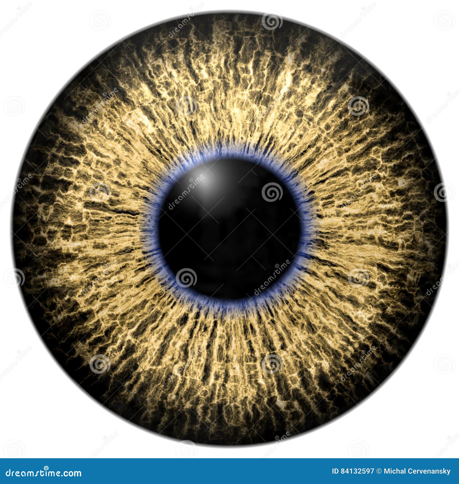 Sharp Attractive Deep Eye Texture 3D 13 Stock Illustration ...