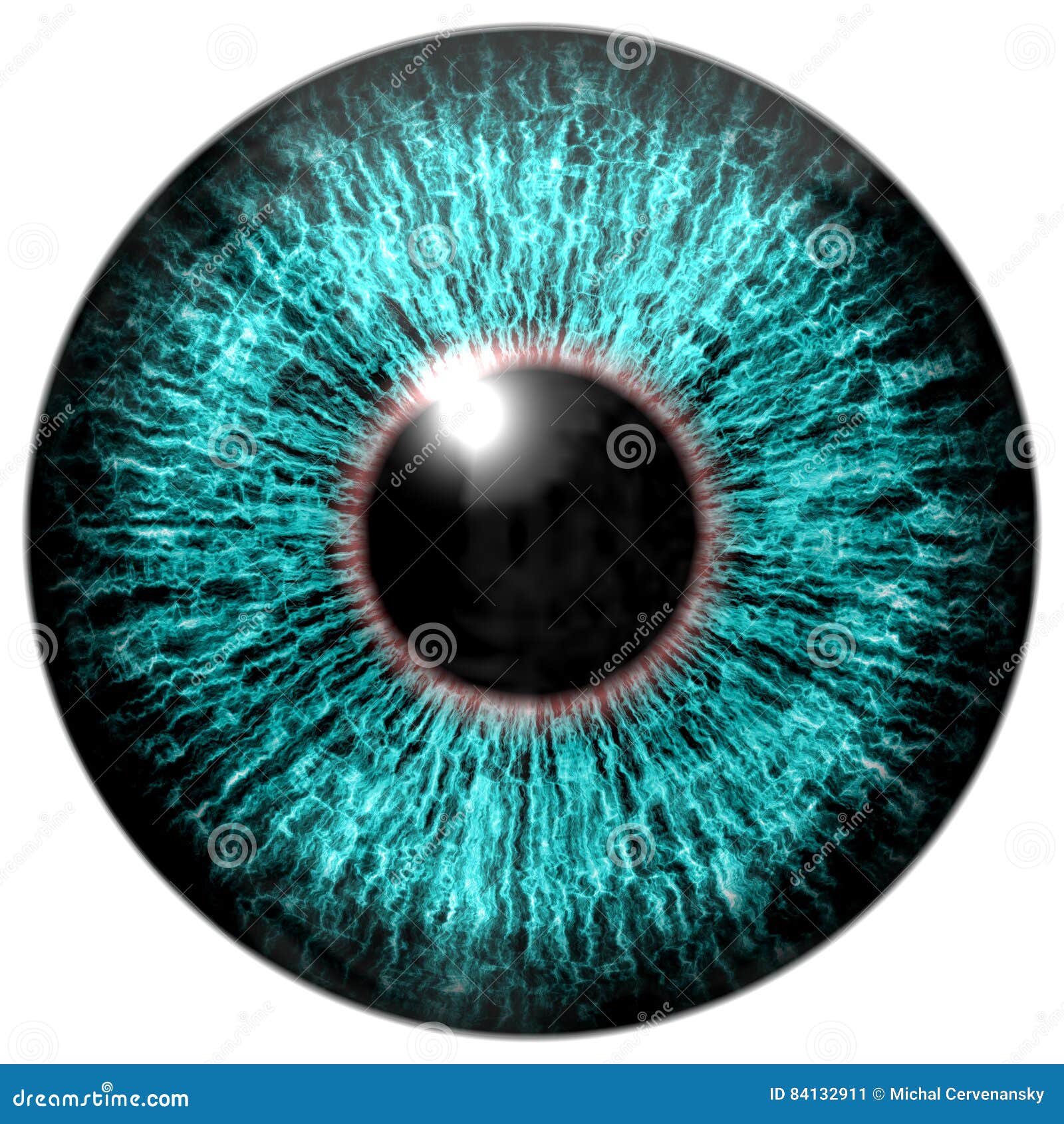 Sharp Attractive Deep Eye Texture 3D Stock Illustration - Illustration ...