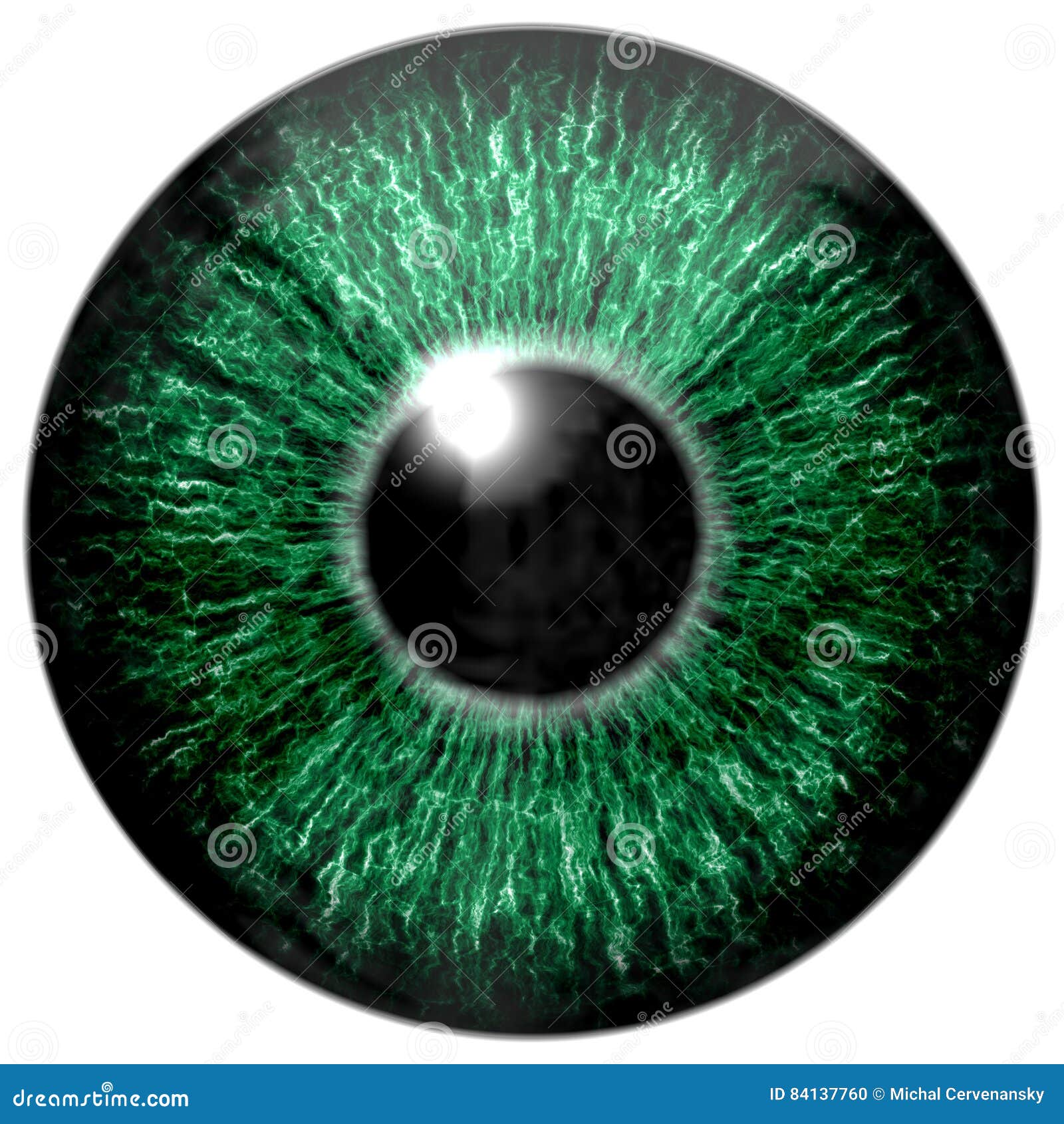 Sharp Attractive Deep Eye Texture 3D 3 Stock Illustration ...
