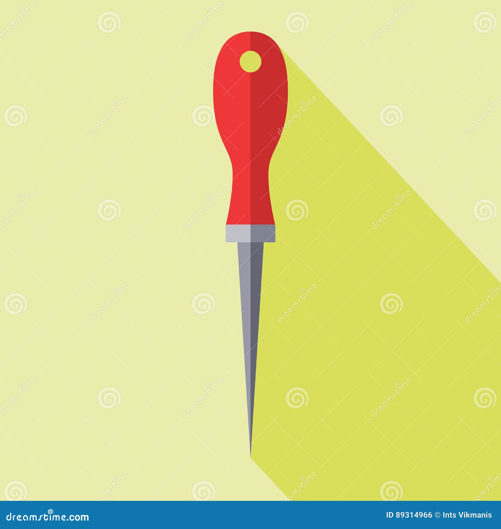Sharp Awl Tool stock vector. Illustration of hole, puncher - 89314966