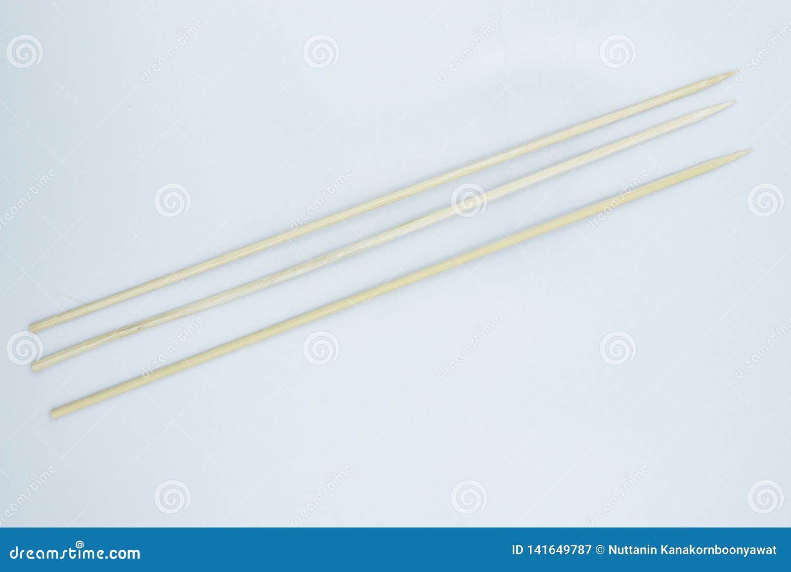 Sharp Bamboo Stick Isolated on White Background Stock Image - Image of ...