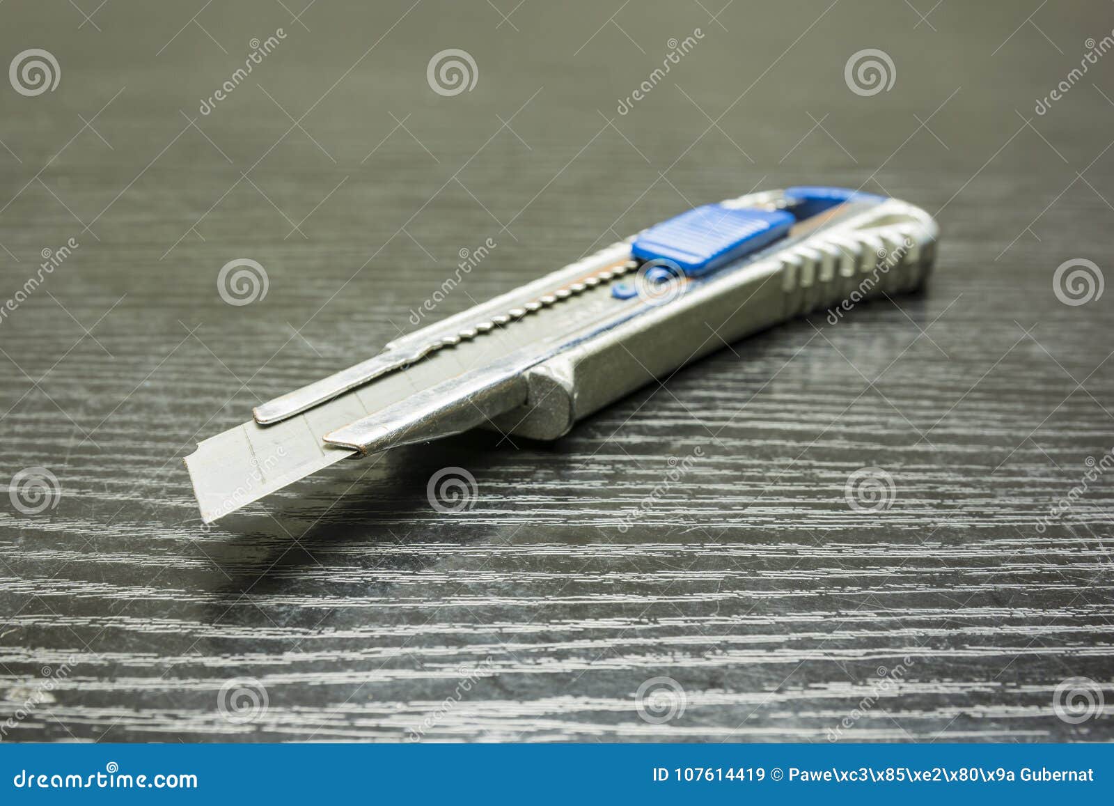 The Sharp Blade of a Utility Knife. Stock Image - Image of plastic ...