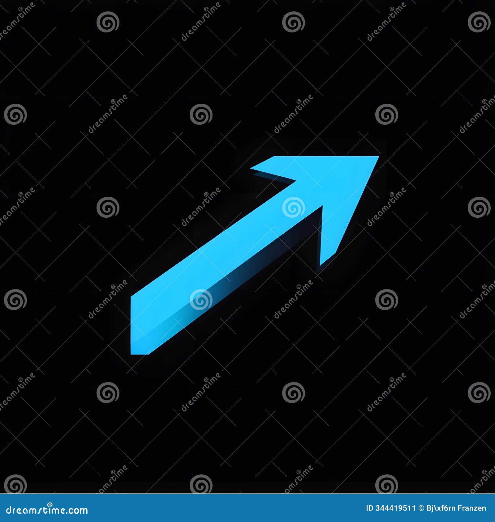 Sharp Blue Arrow Graphic Icon Logo Symbol Stock Illustration ...