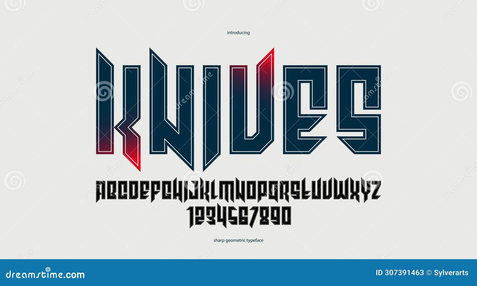 Sharp and Bold Vector Display Font for Logo, Gothic or Heavy Metal ...