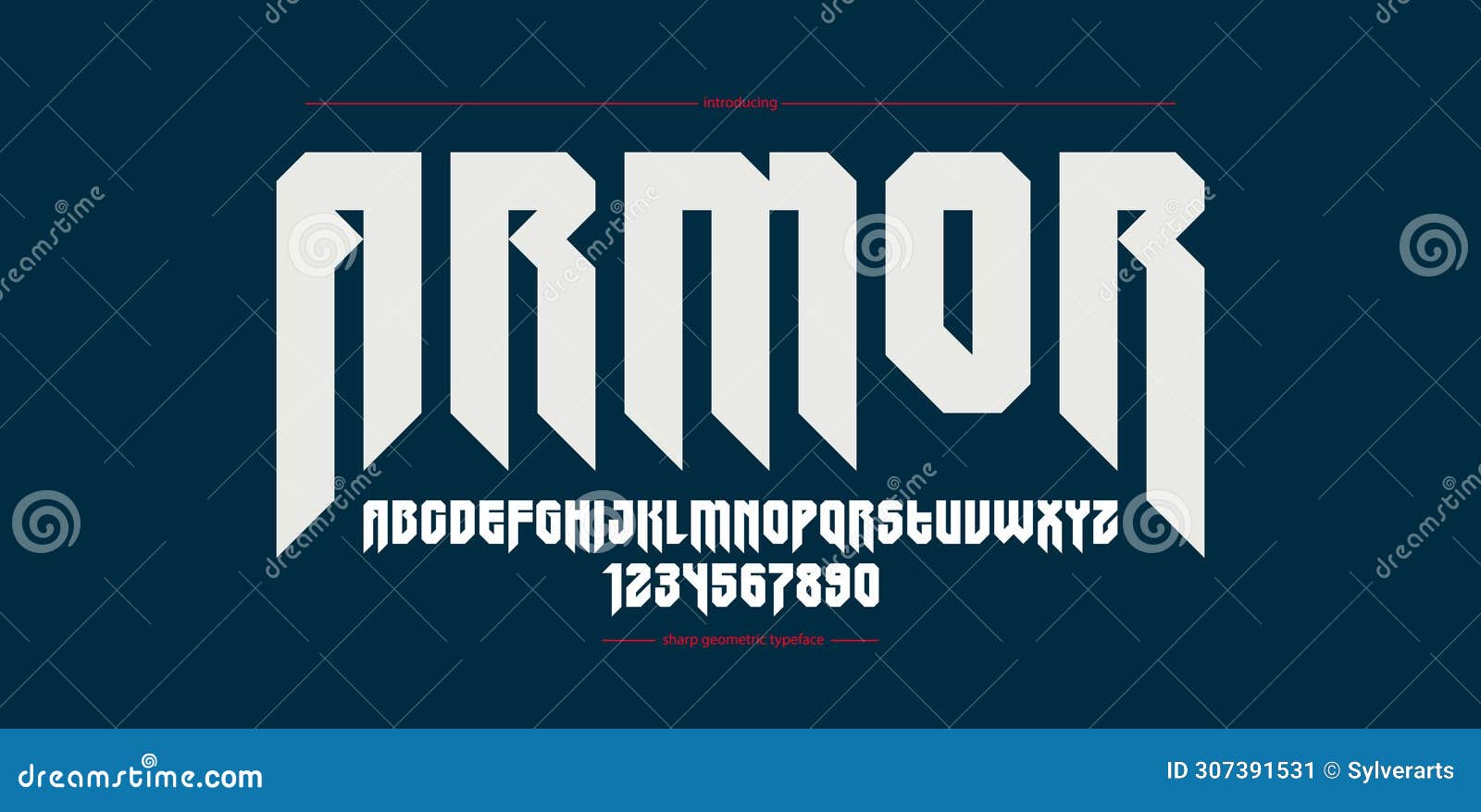 Sharp and Bold Vector Display Font for Logo, Gothic or Heavy Metal ...