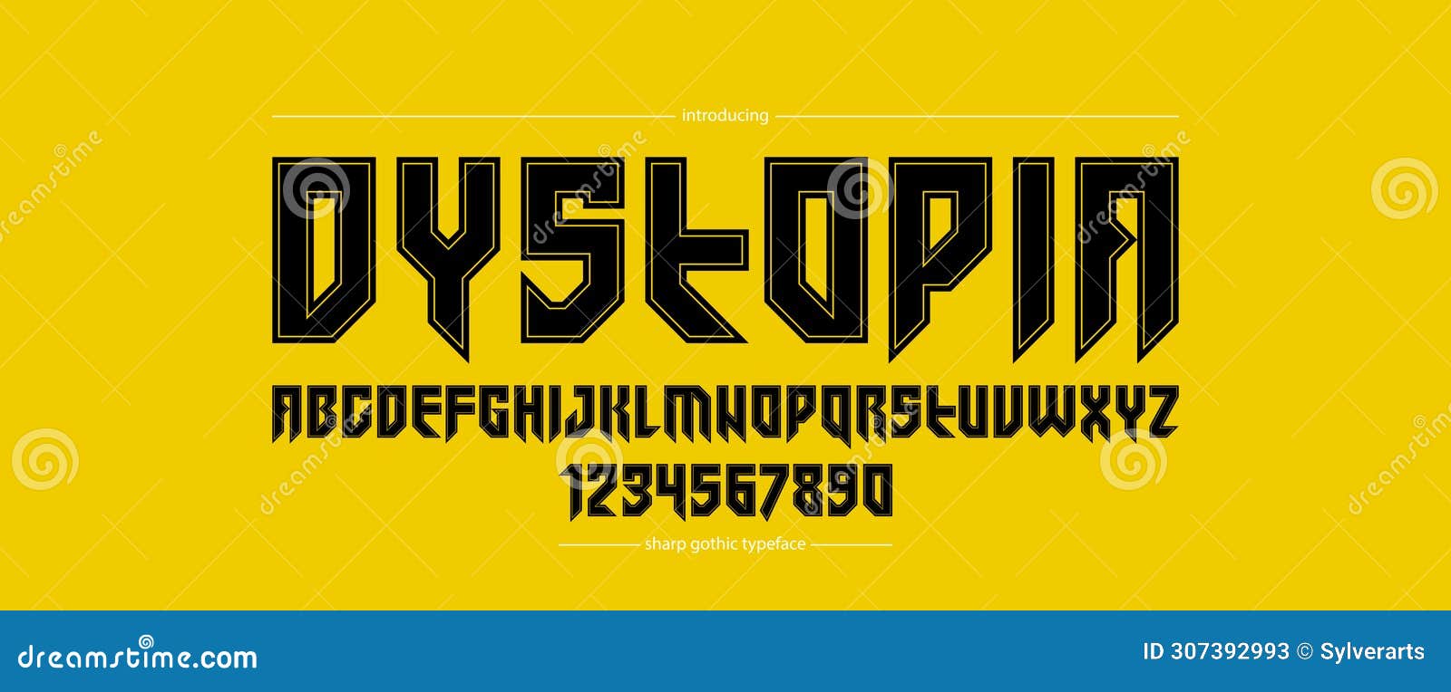 Sharp and Bold Vector Display Font for Logo, Gothic or Heavy Metal ...