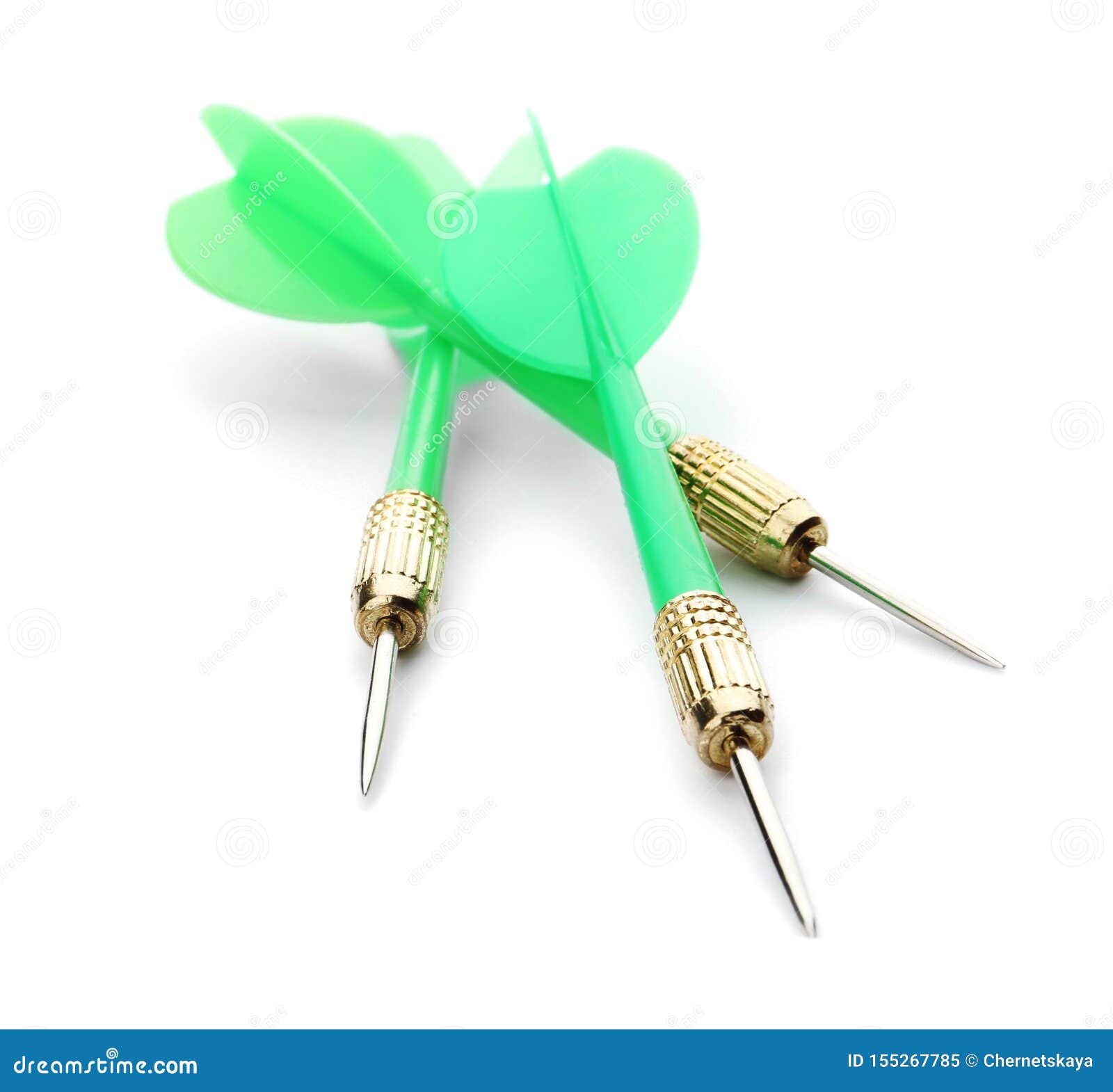 Sharp Bright Green Darts Isolated Stock Image - Image of lifestyle ...
