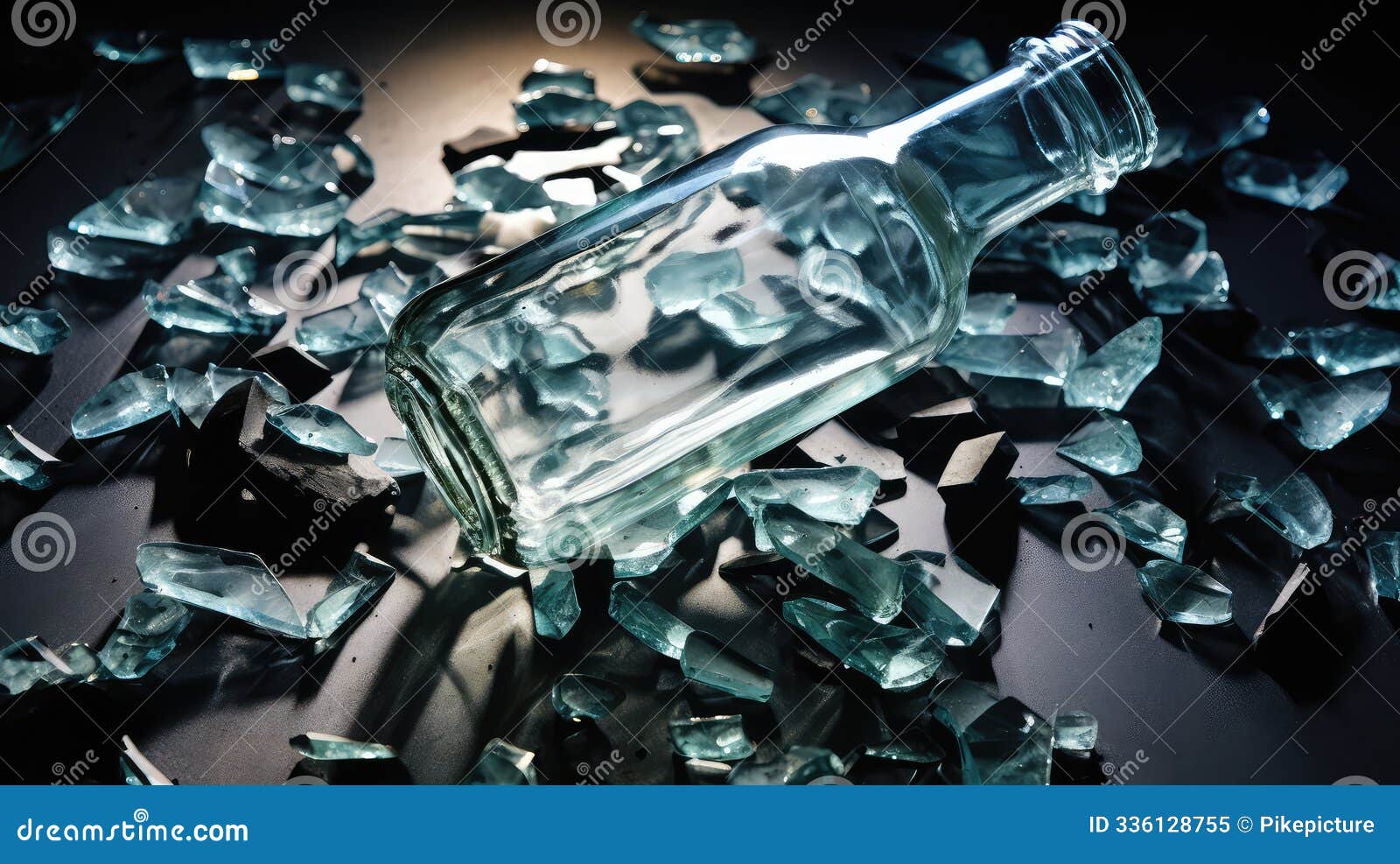 Sharp broken glass font stock illustration. Illustration of shattered ...
