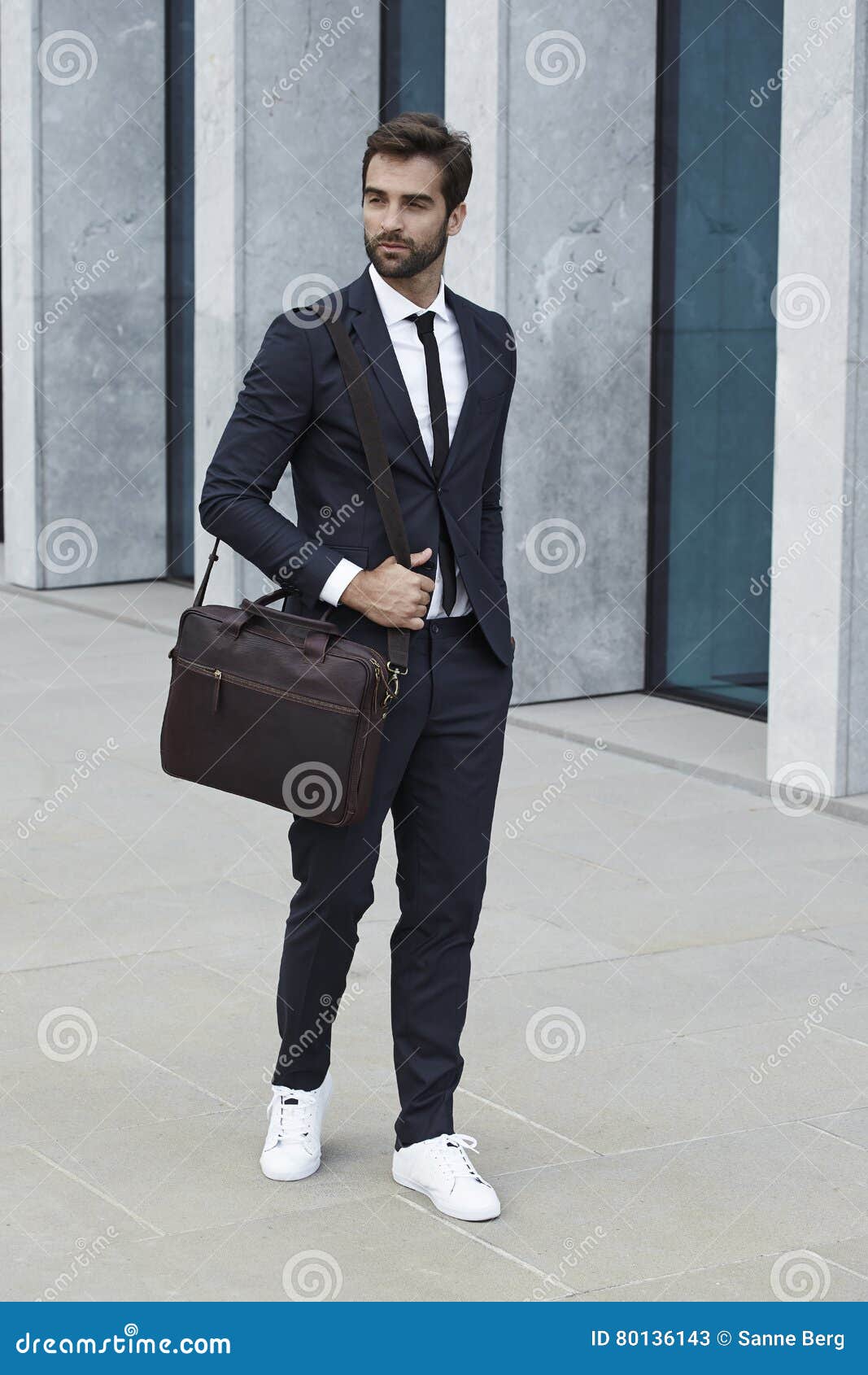 Sharp Businessman in Suit and Tie Stock Image - Image of model, color ...
