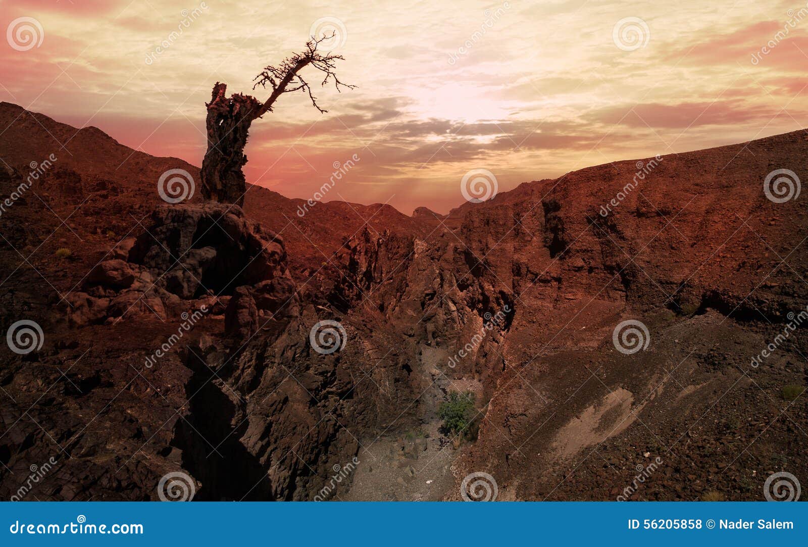 Sharp Cliff Over Deep Vale Against the Sunset Stock Photo - Image of ...