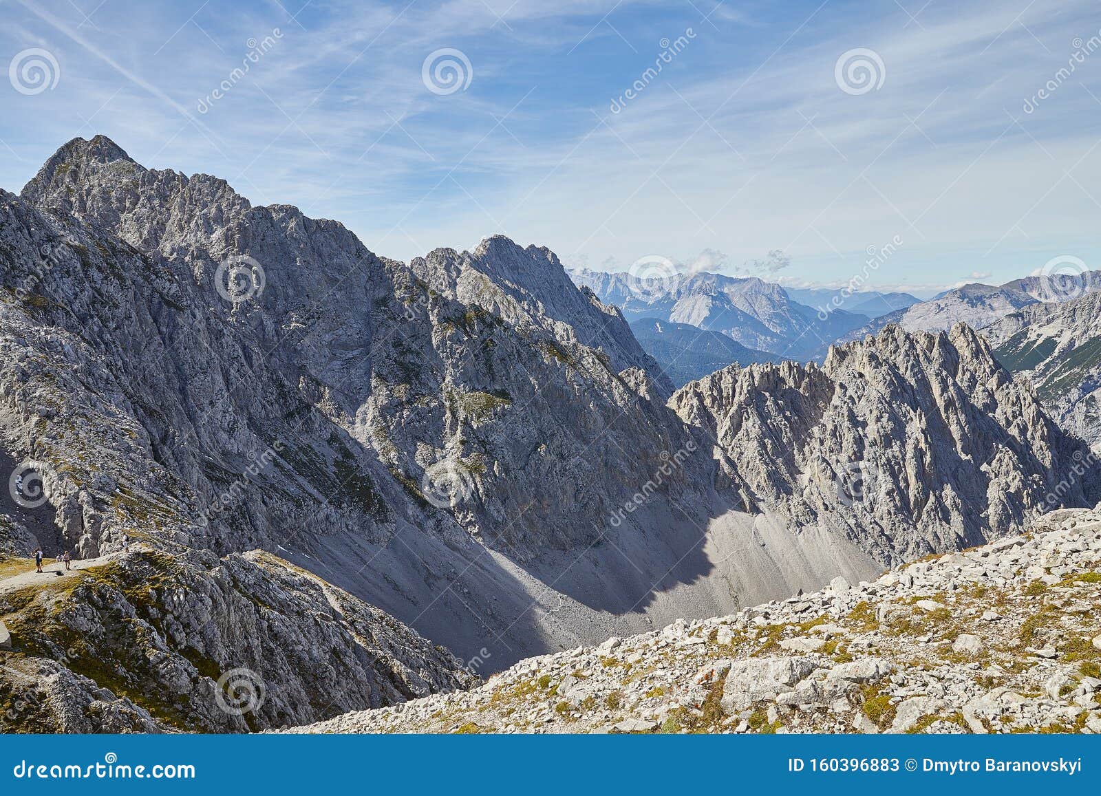 Sharp Cliffs in in the Alps on a Sunny Stock Image - Image of sharp ...