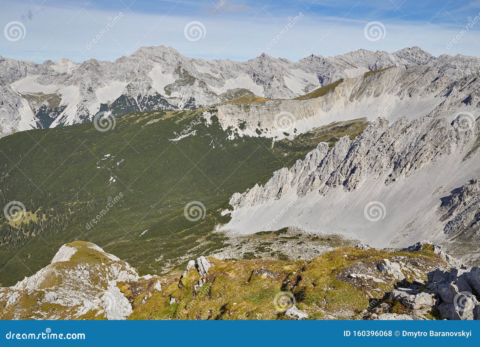 Sharp Cliffs in in the Alps on a Sunny Stock Photo - Image of tourism ...