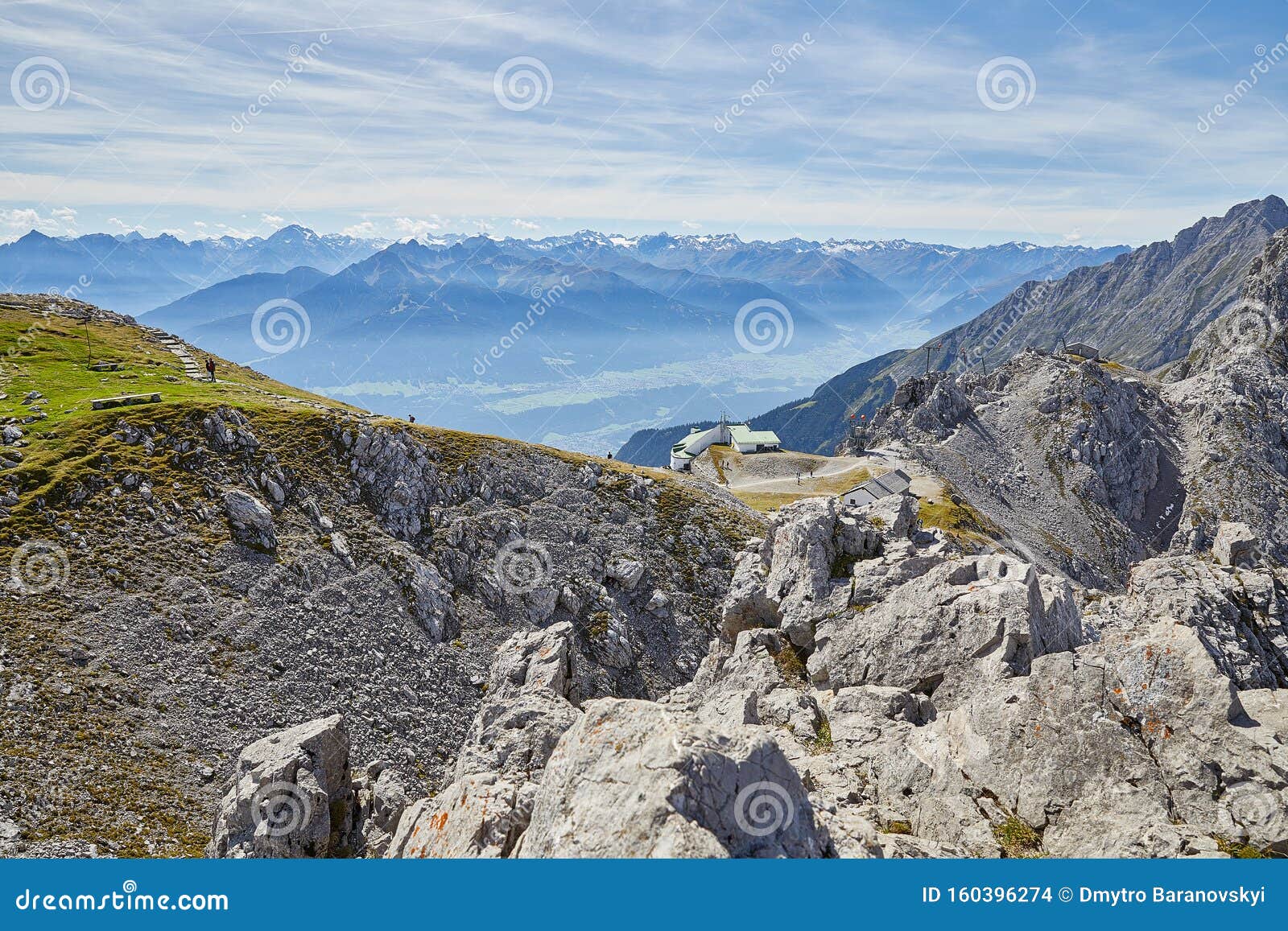 Sharp Cliffs in in the Alps on a Sunny Stock Photo - Image of trekking ...