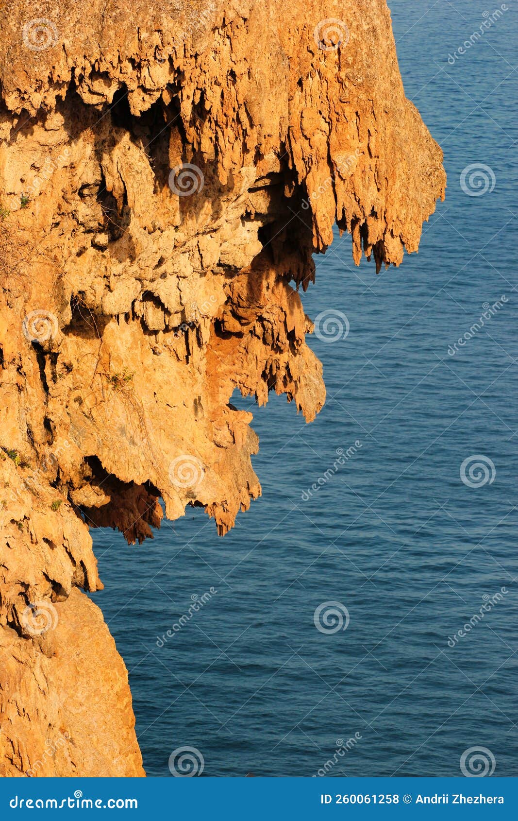 Sharp Cliffs on a Seashore in Antalya, Turkey Stock Photo - Image of ...