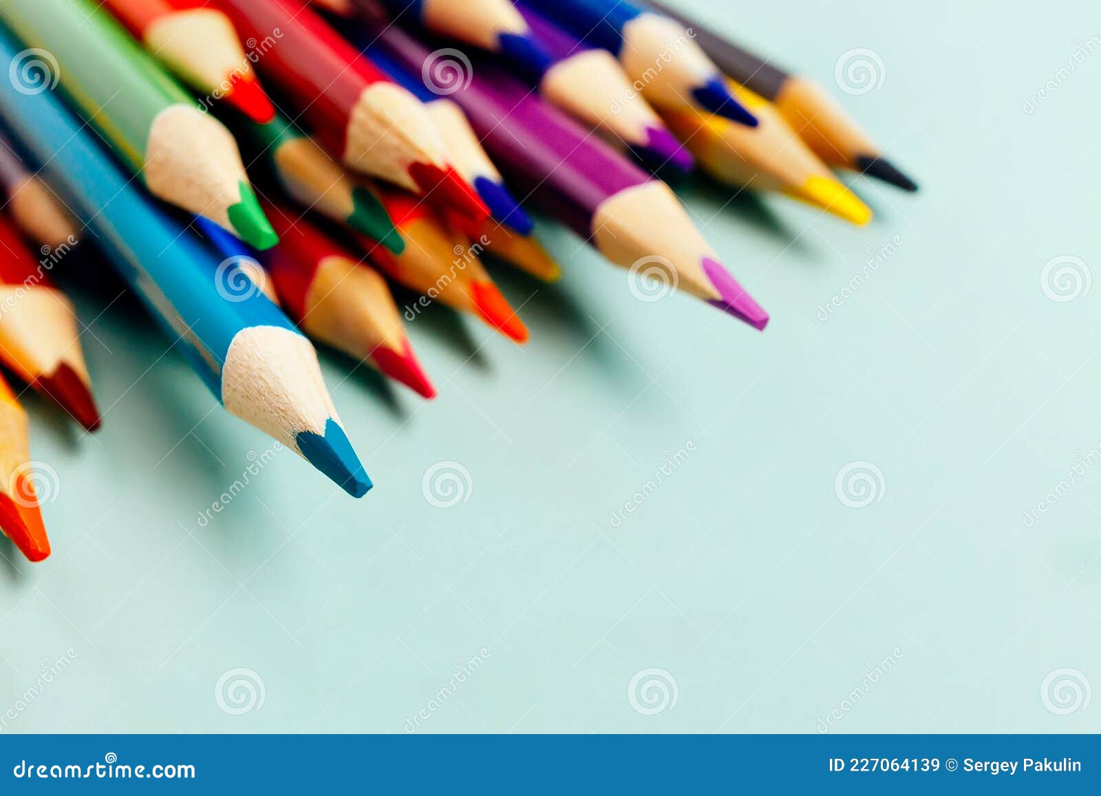 Sharp Colored Pencils for Drawing Lie on the Table. Accessories for ...
