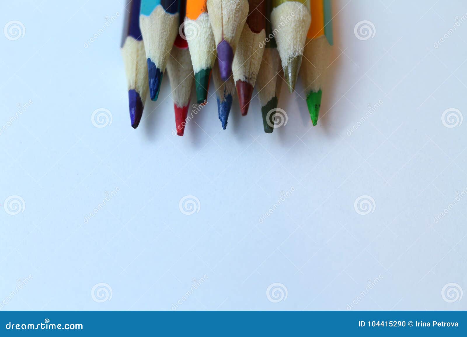 Sharp Colored Pencils on a Light Background Stock Photo - Image of ...