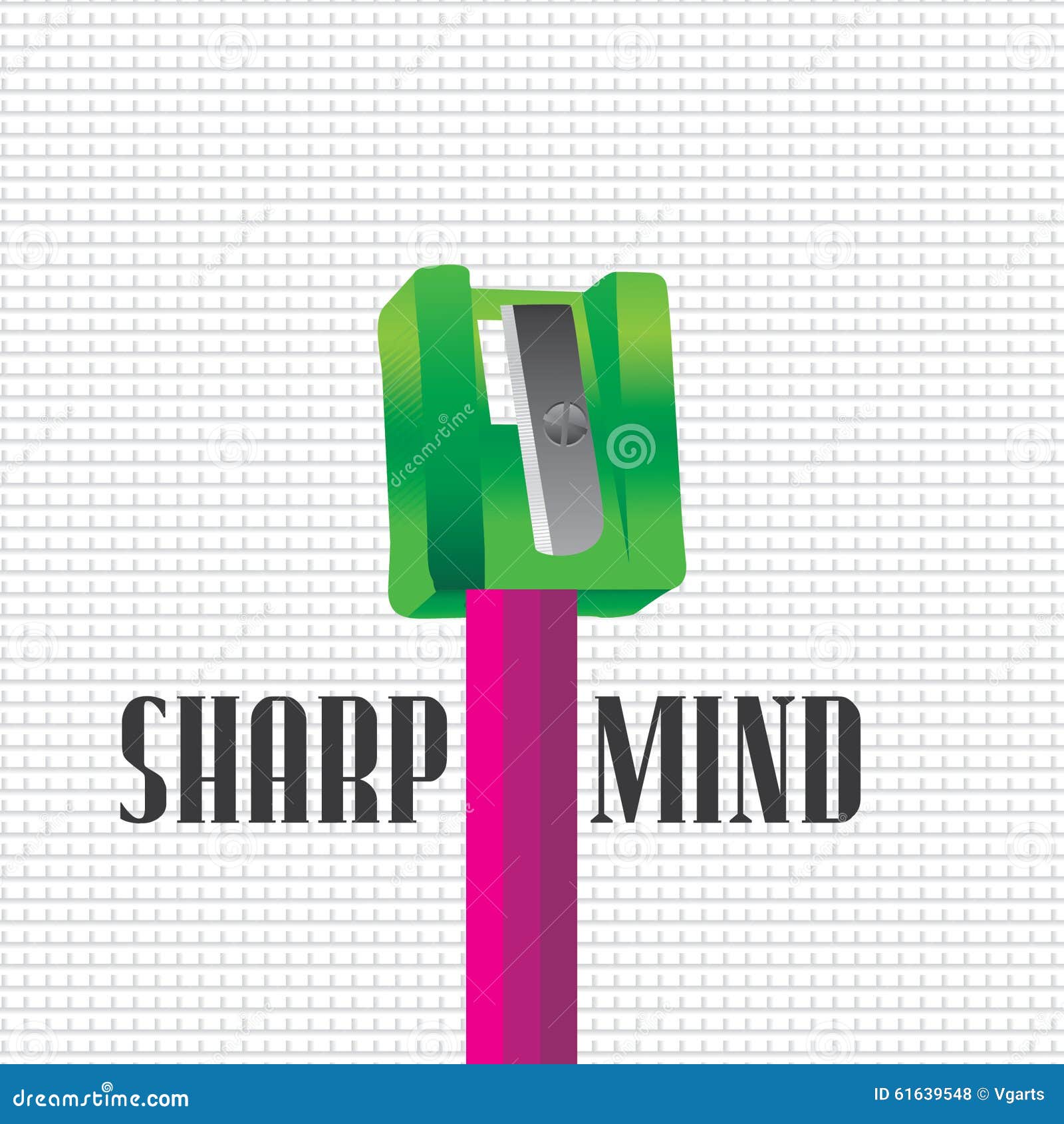 Sharp concept stock vector. Illustration of intelligence - 61639548